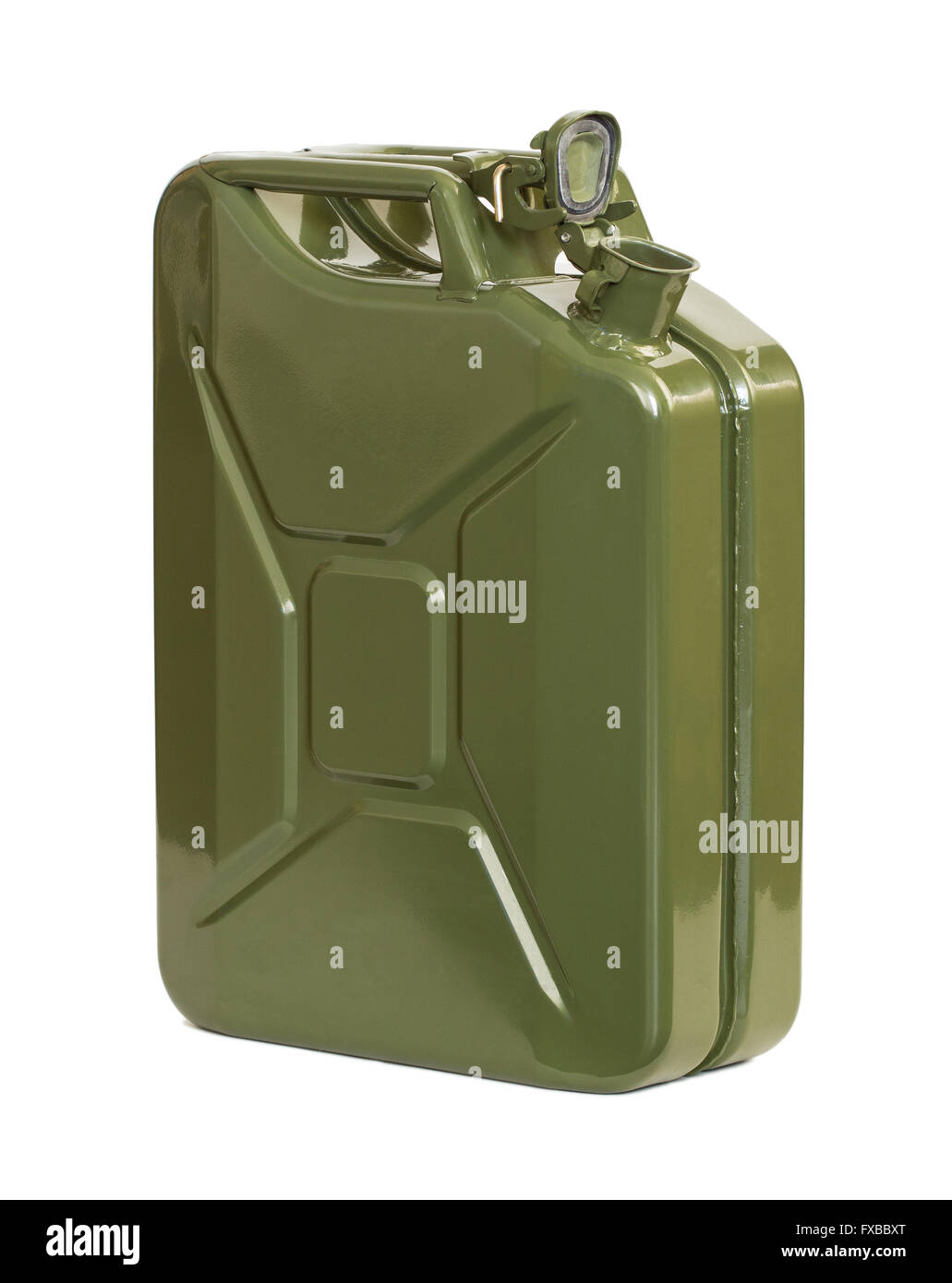 Two jerricans on white Stock Photo - Alamy