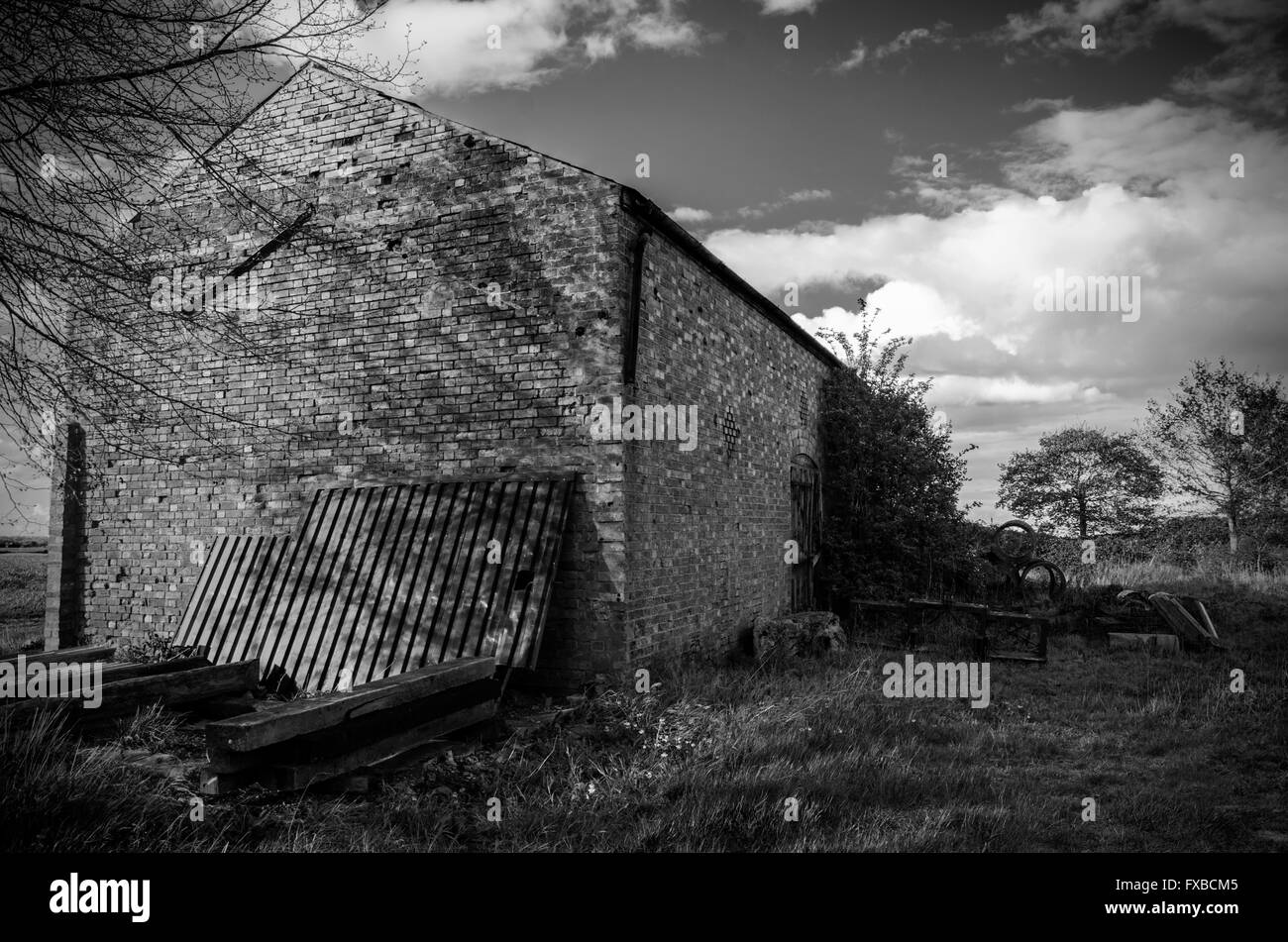 Green grass building Black and White Stock Photos & Images - Alamy