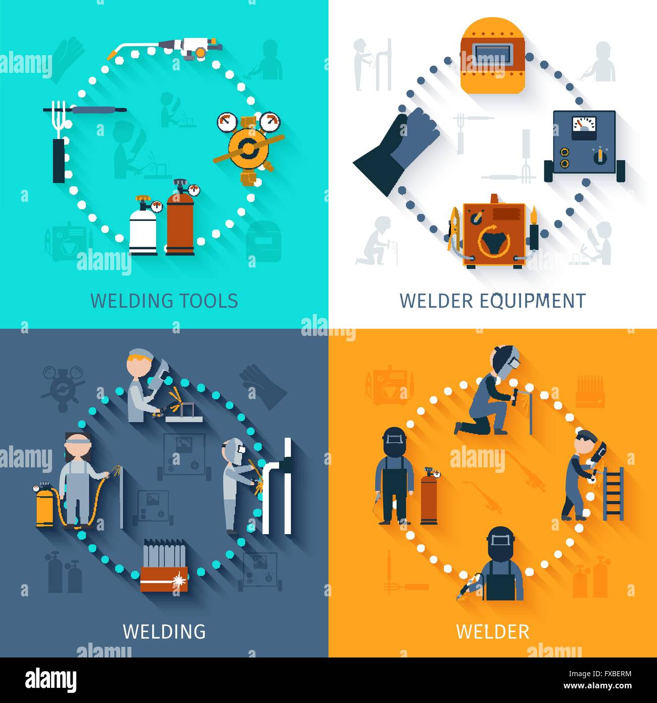 Welder Design Concept Set Stock Vector Image & Art - Alamy