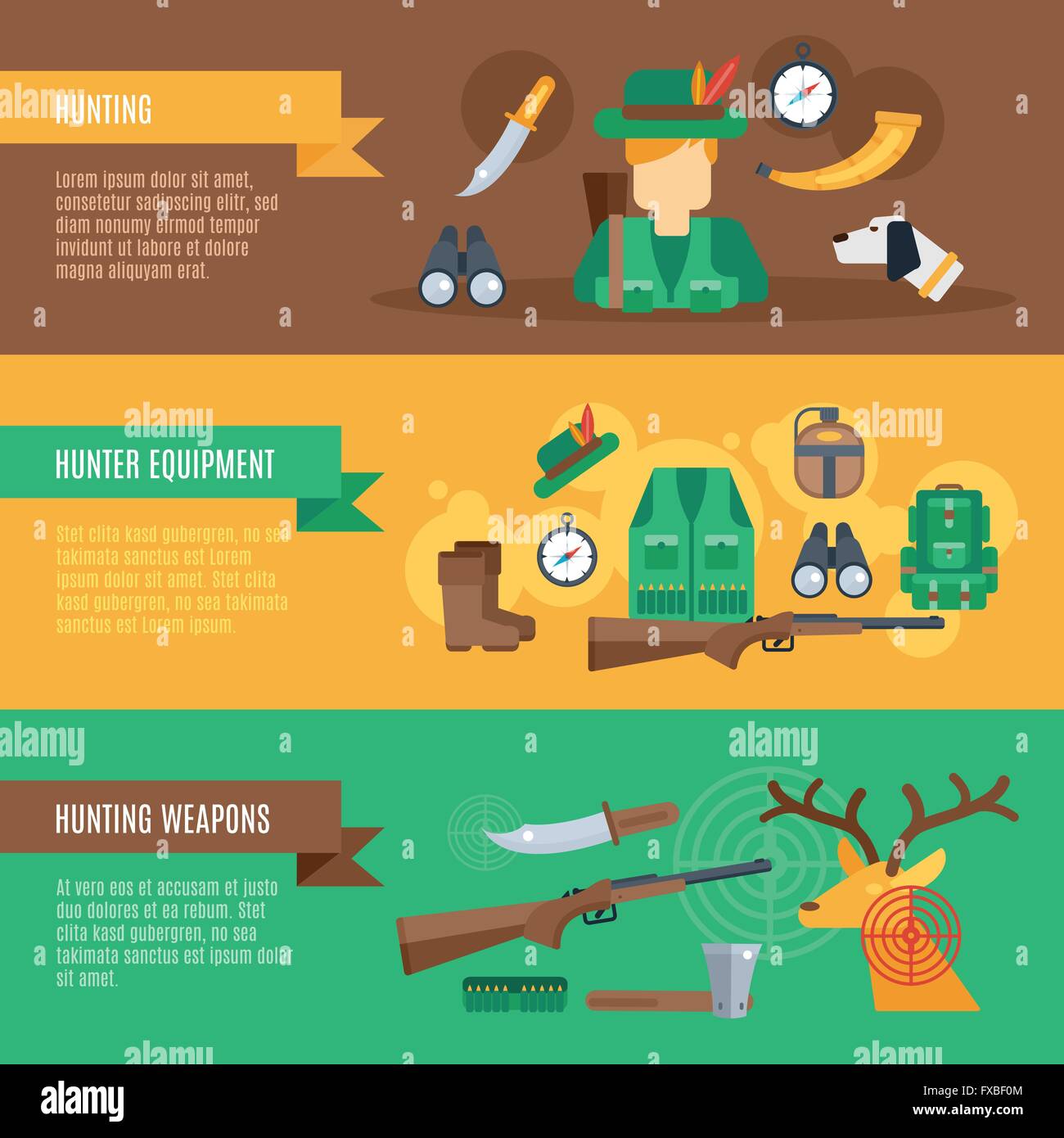 Hunting boar horn Stock Vector Images - Alamy