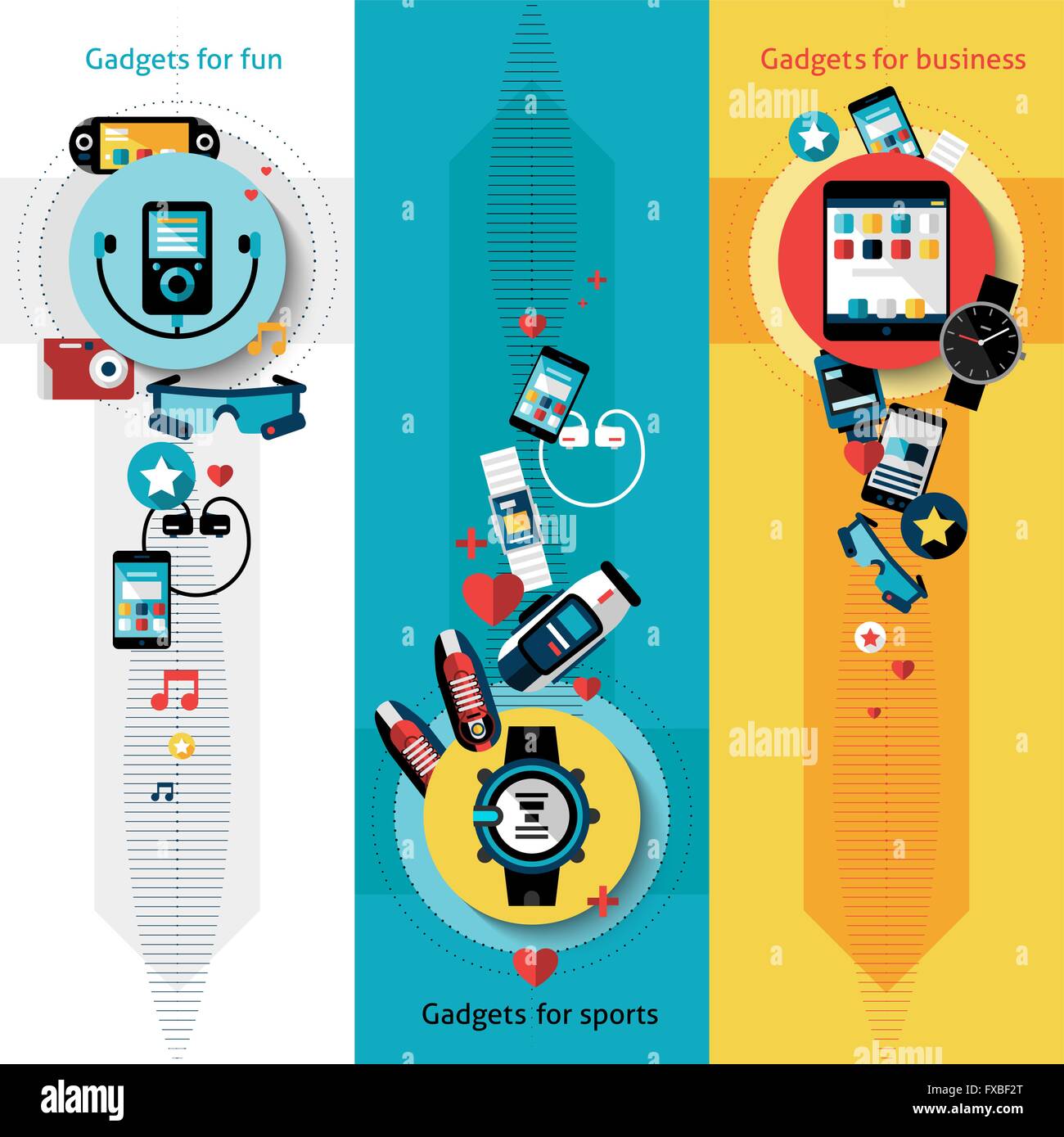 Wearable Technology Banners Vertical Stock Vector Image & Art - Alamy