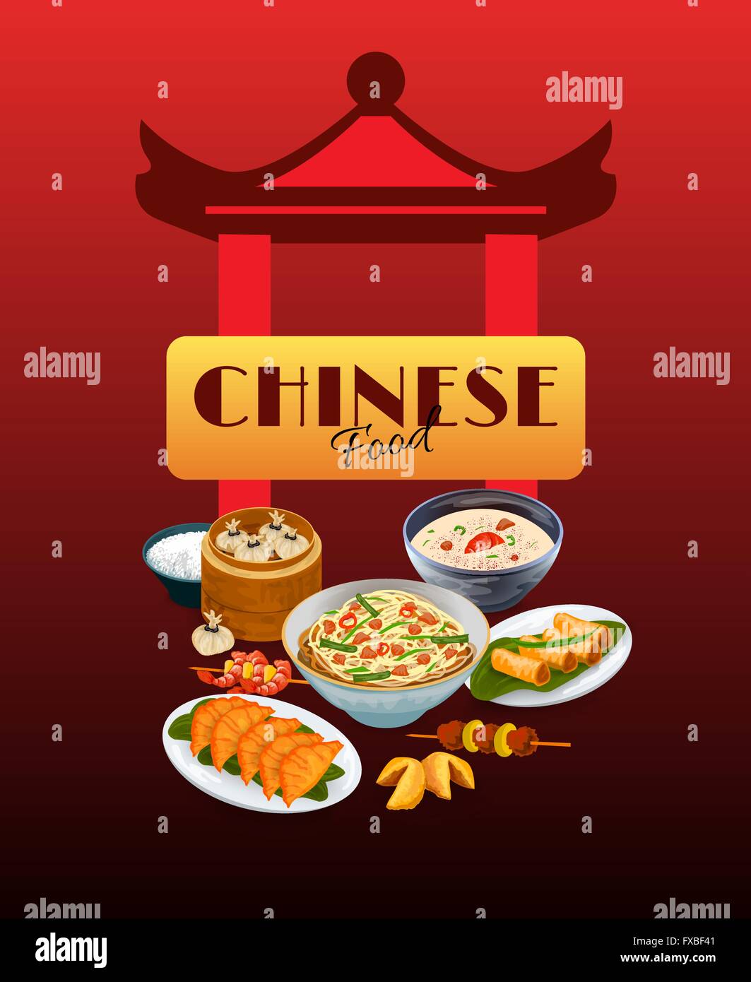 Asian Food Poster Stock Vector Image & Art - Alamy
