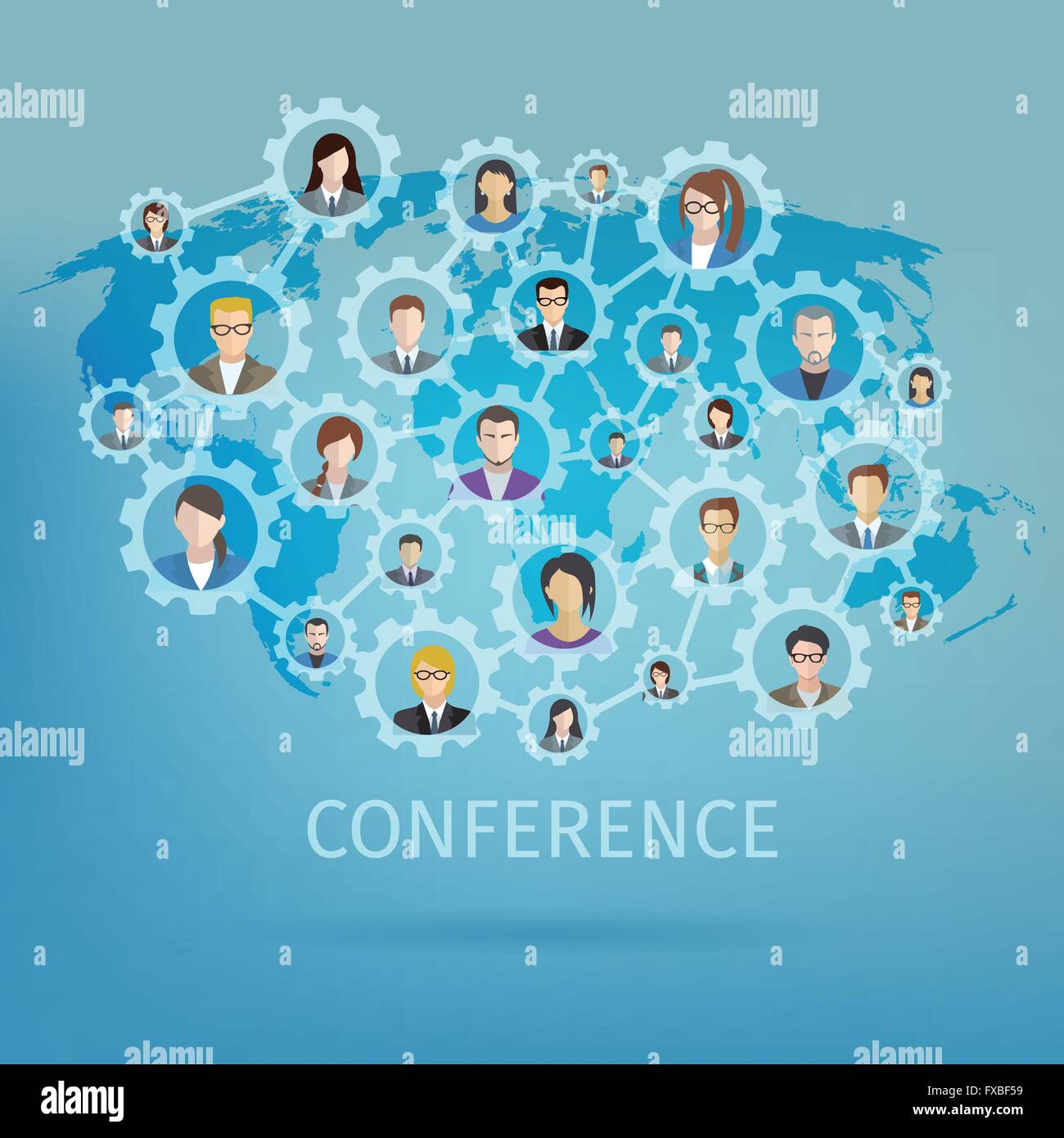 Dynamic business discussion Stock Vector Images - Alamy