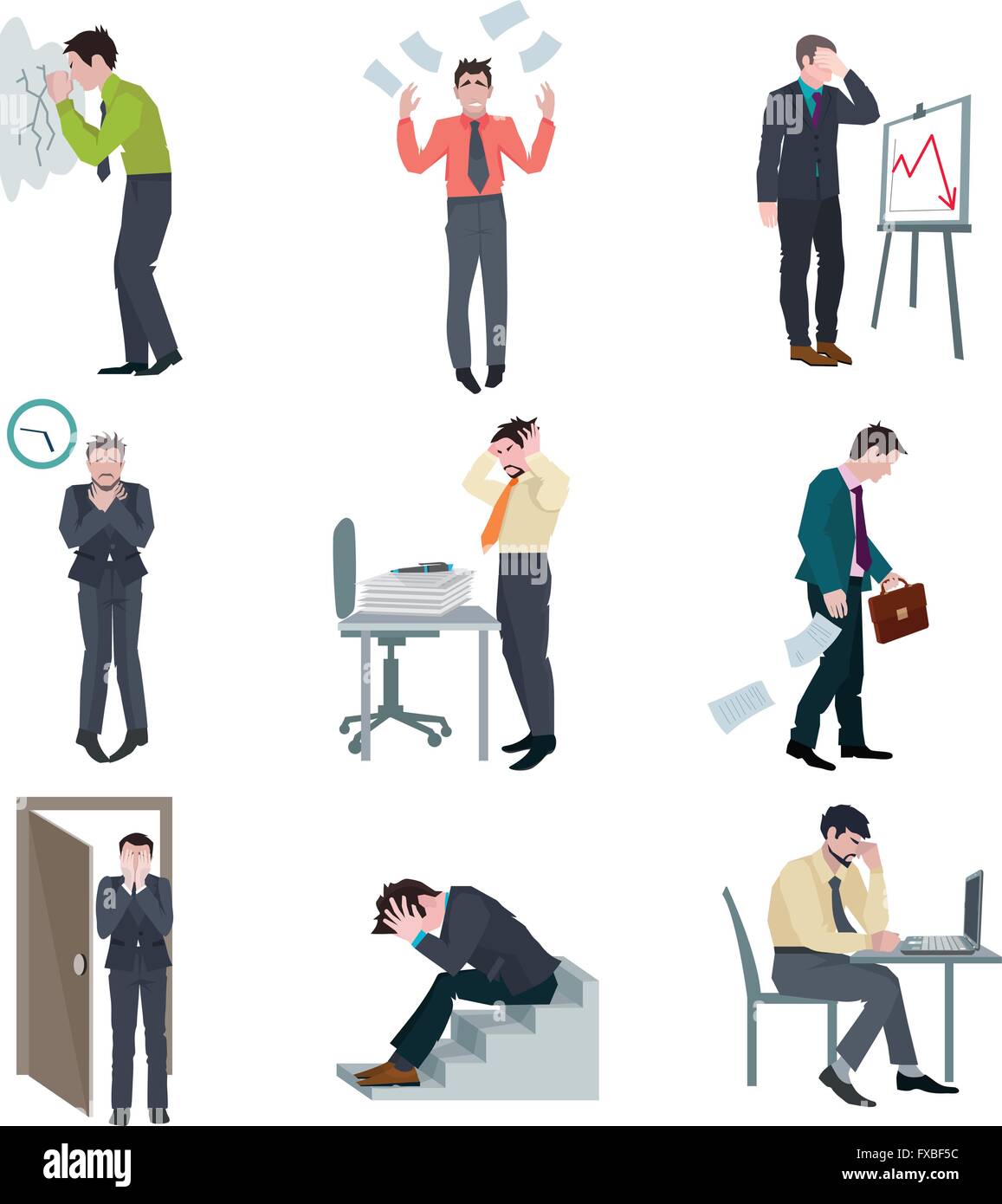 Failure employee Stock Vector Images - Alamy
