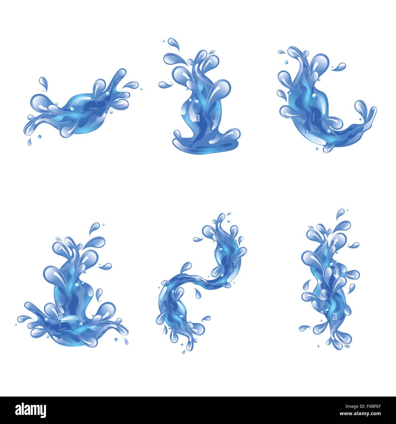 Bottled water splashing Stock Vector Images - Alamy