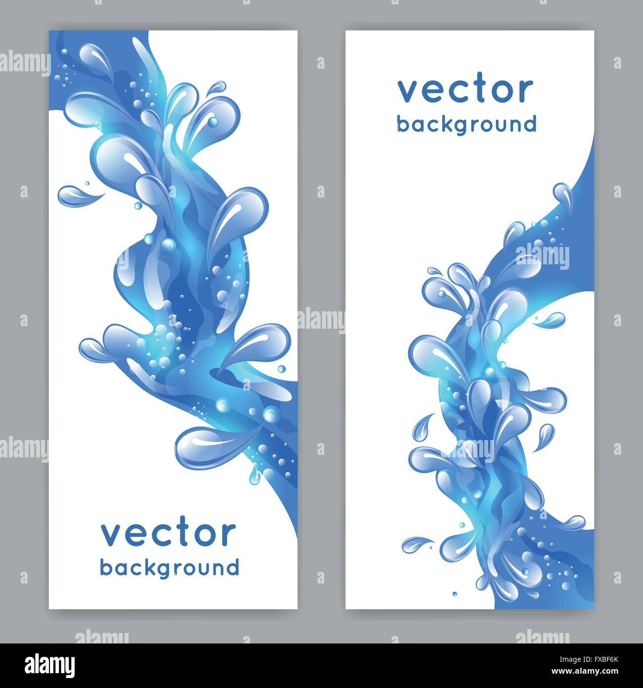 Water Splash Banner Stock Vector Image & Art - Alamy