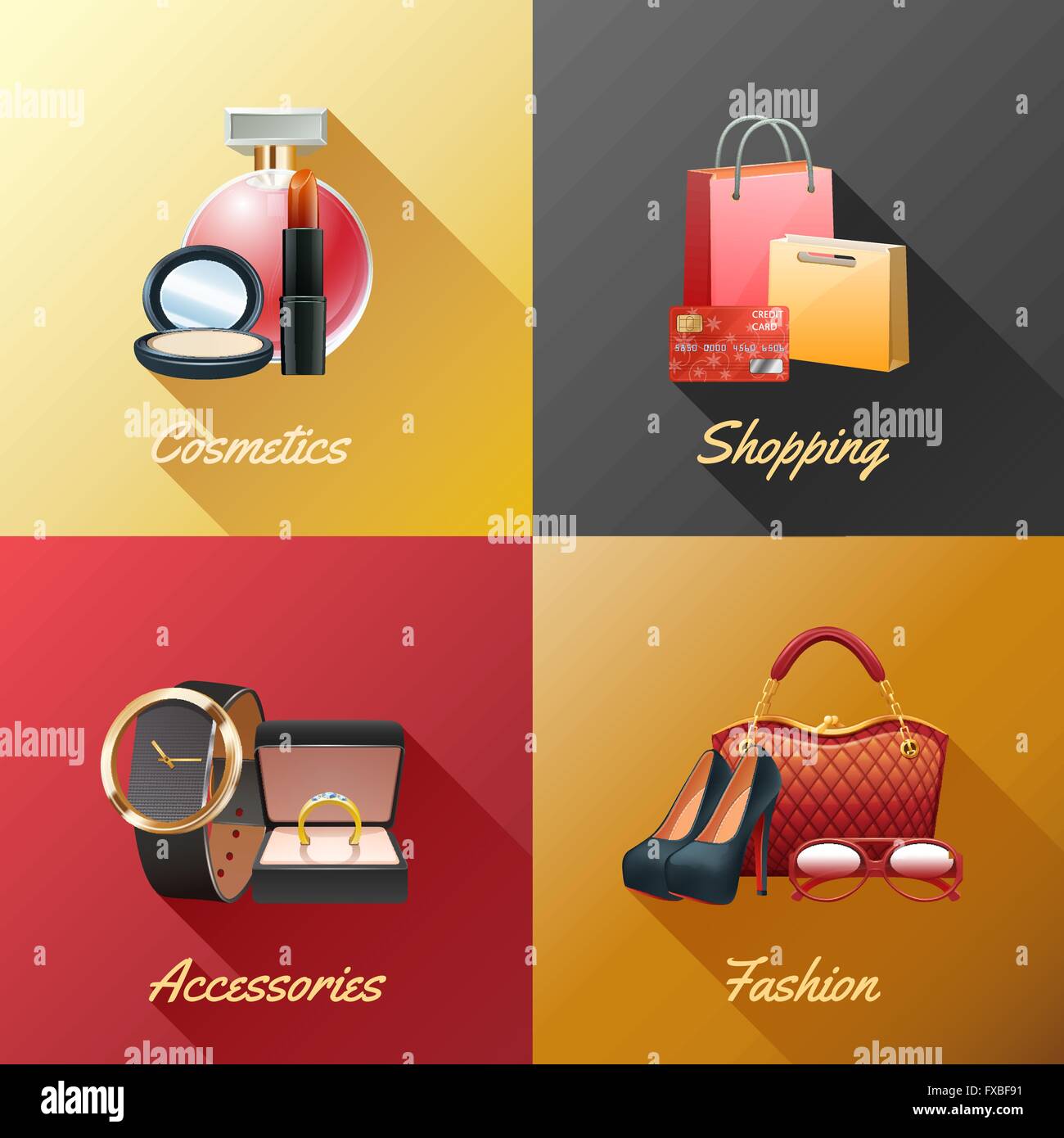 Women Shopping Design Concept Stock Vector Image & Art - Alamy