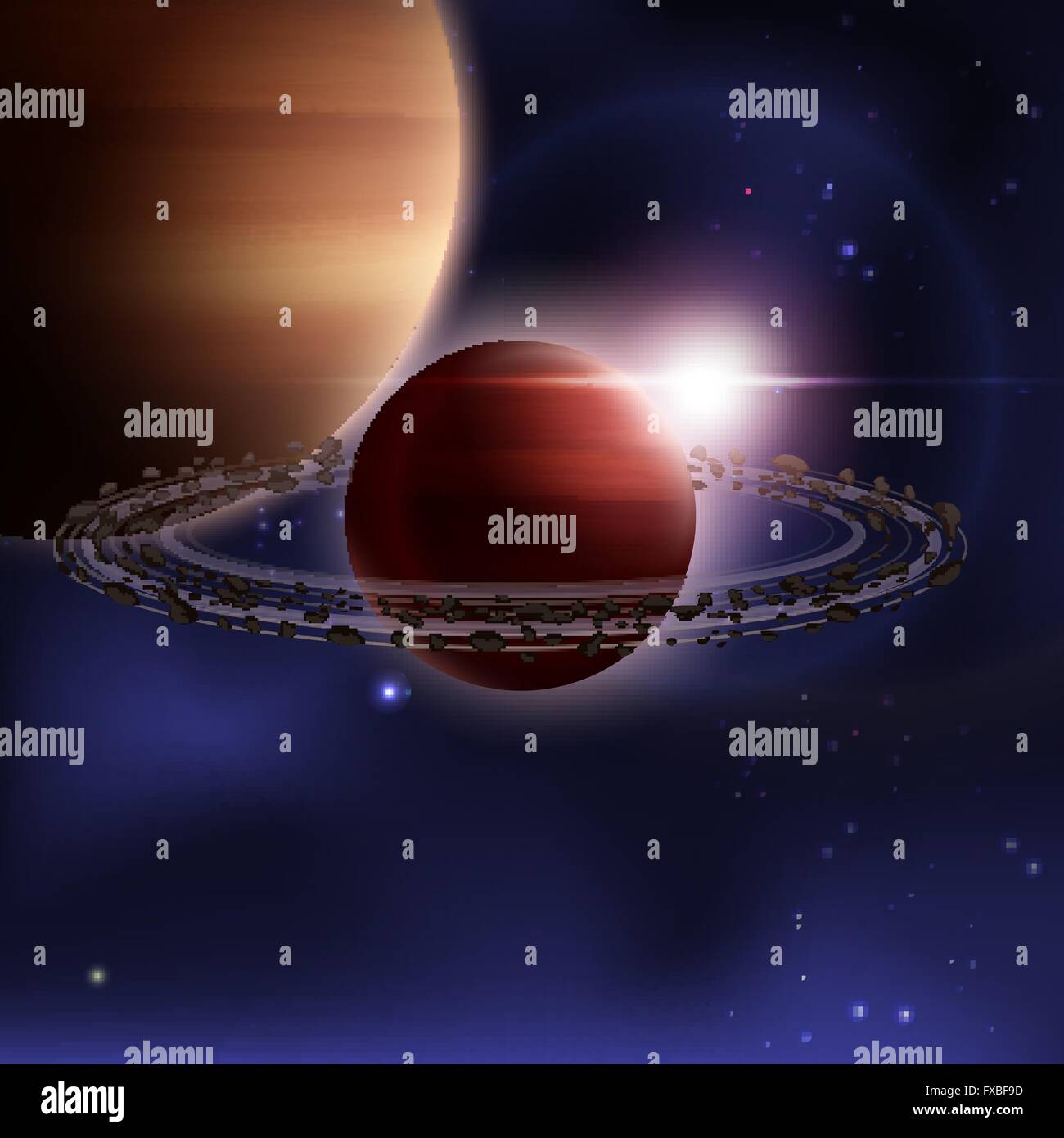 Space Realistic Illustration Stock Vector Image & Art - Alamy