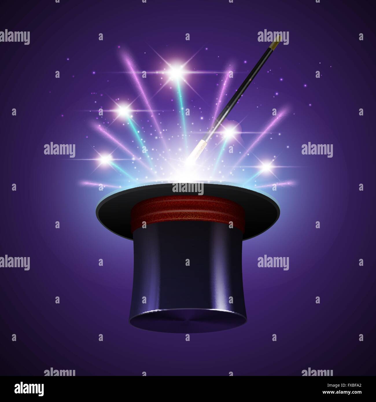 Magic Hat Background Stock Vector Image & Art - Alamy