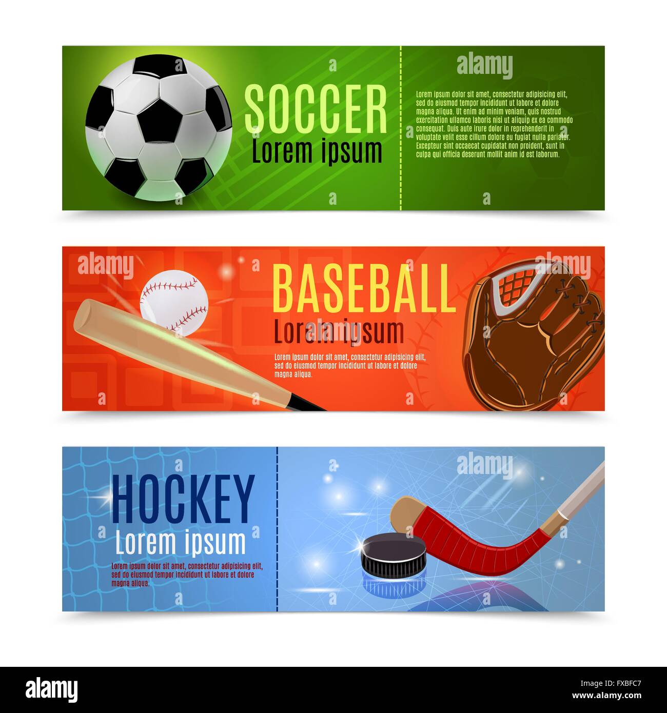 Sport Banner Set Stock Vector Image & Art - Alamy