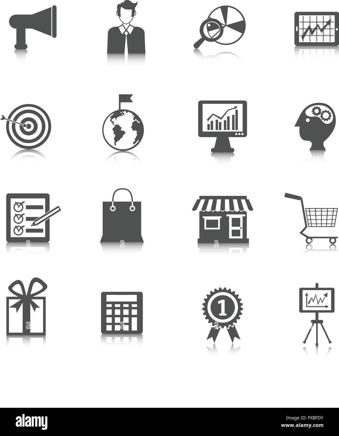 Set marketing strategy icons Stock Vector Images - Alamy