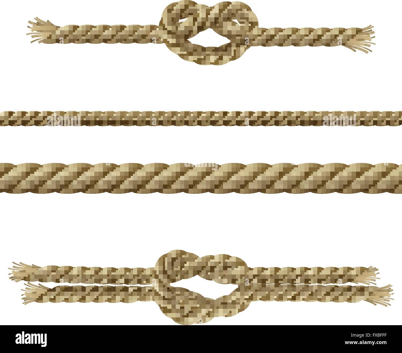 Ropes Decorative Set Stock Vector Image & Art - Alamy