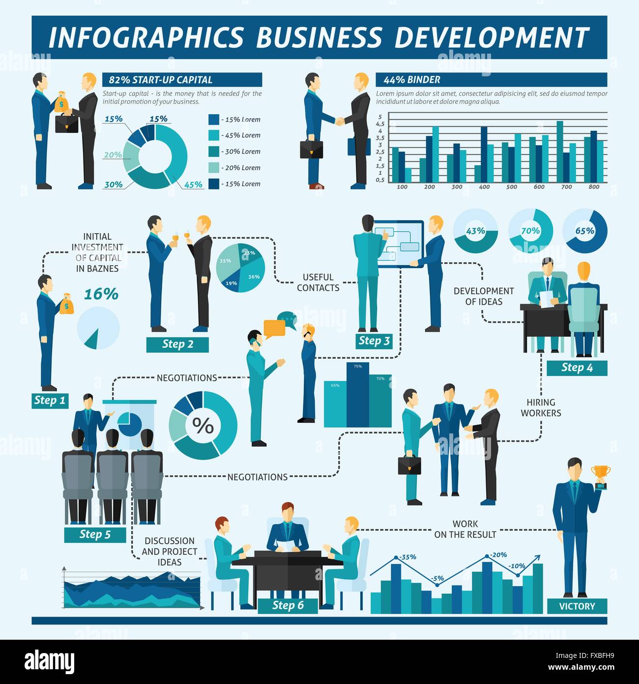 Businessmen Infographics Set Stock Vector Image & Art - Alamy