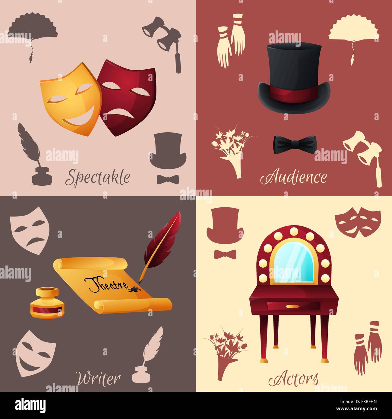 Theater Concept Set Stock Vector Image & Art - Alamy