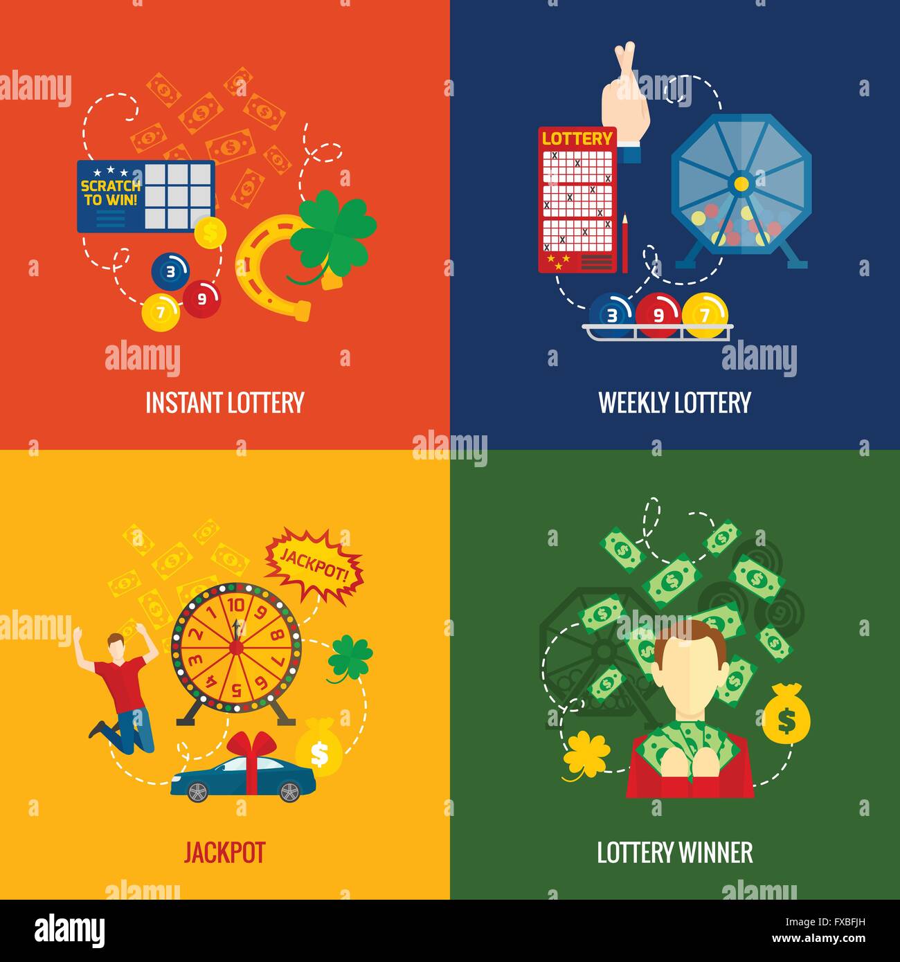 Lottery print Stock Vector Images - Alamy