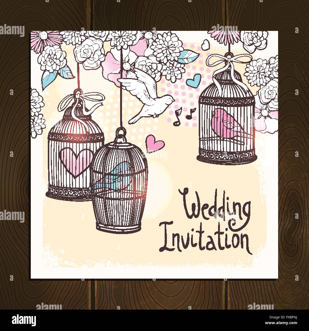 Wedding Invitation Card Stock Vector Image & Art - Alamy