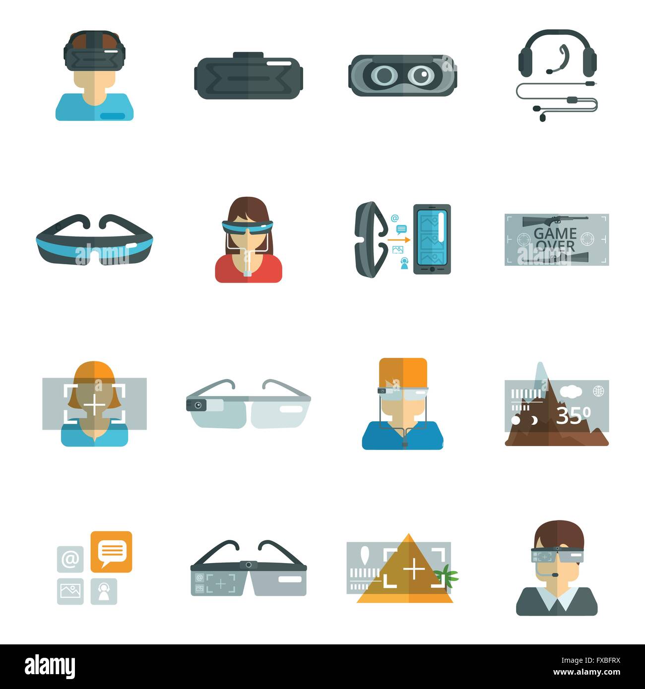 Cyberspace interface virtual reality Stock Vector Images - Alamy