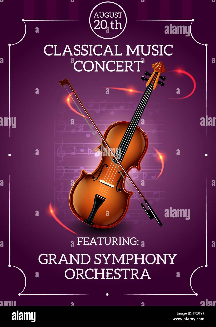 Classic Music Poster Stock Vector Image & Art - Alamy
