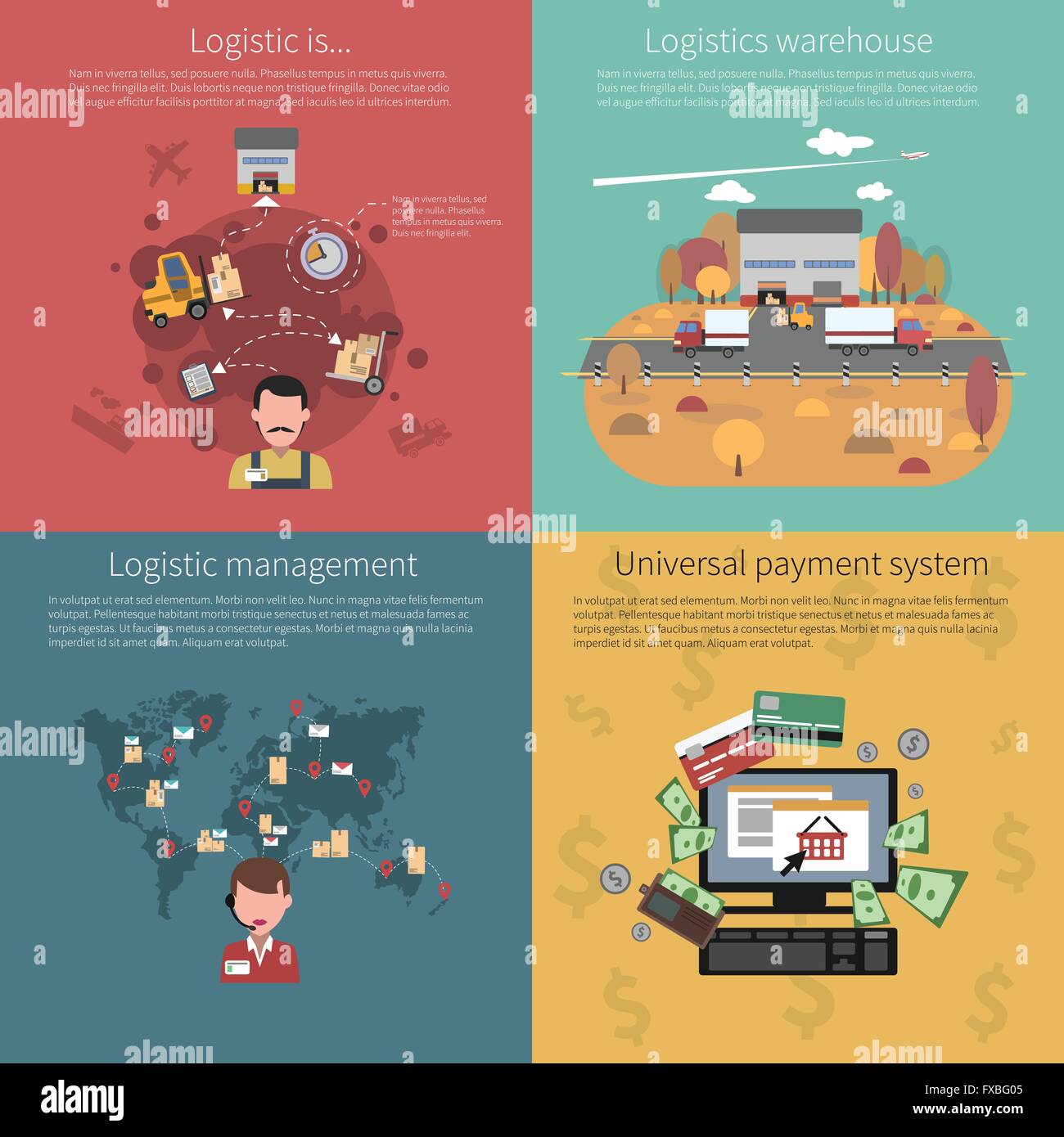 Supply chain design Stock Vector Images - Alamy