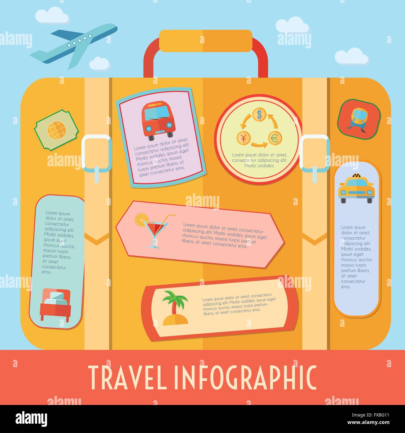 Travel Infographics Set Stock Vector Image & Art - Alamy