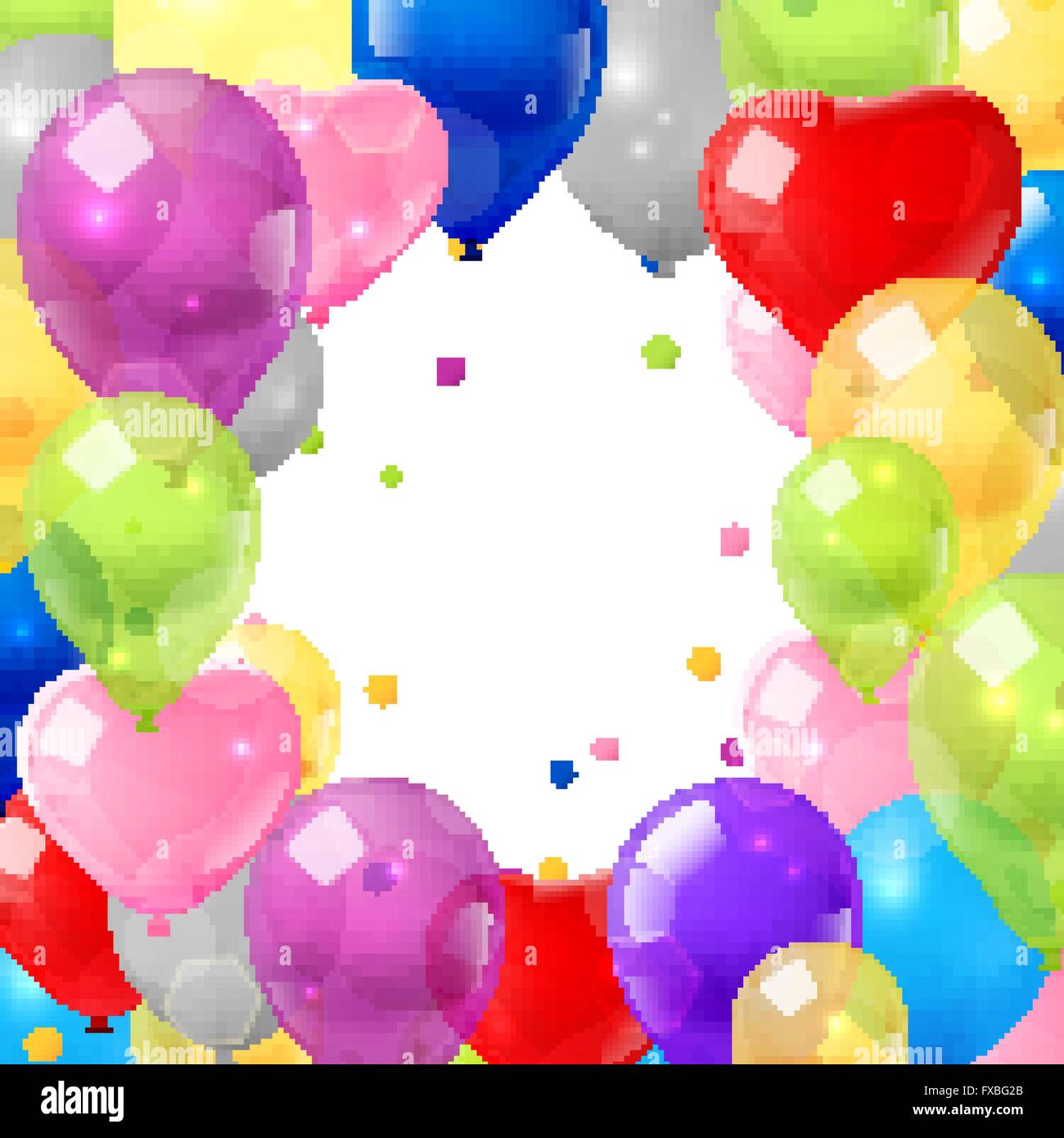 Colorful Balloons Background Stock Vector Image & Art - Alamy
