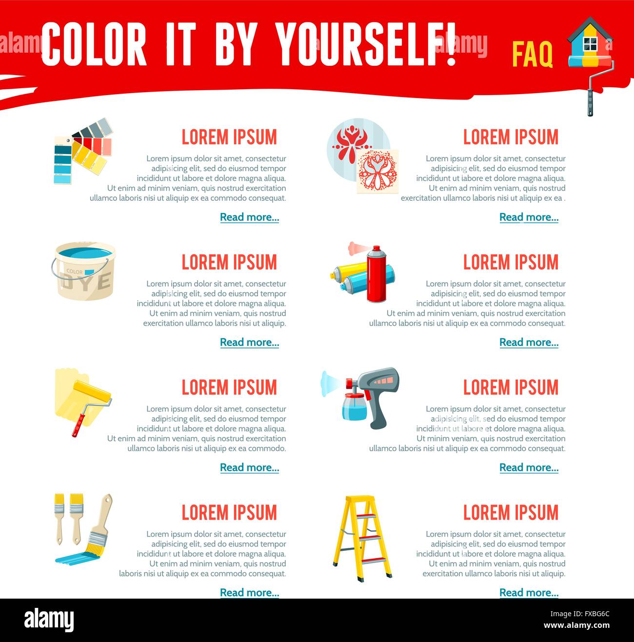 Painting paint spray gun Stock Vector Images - Alamy