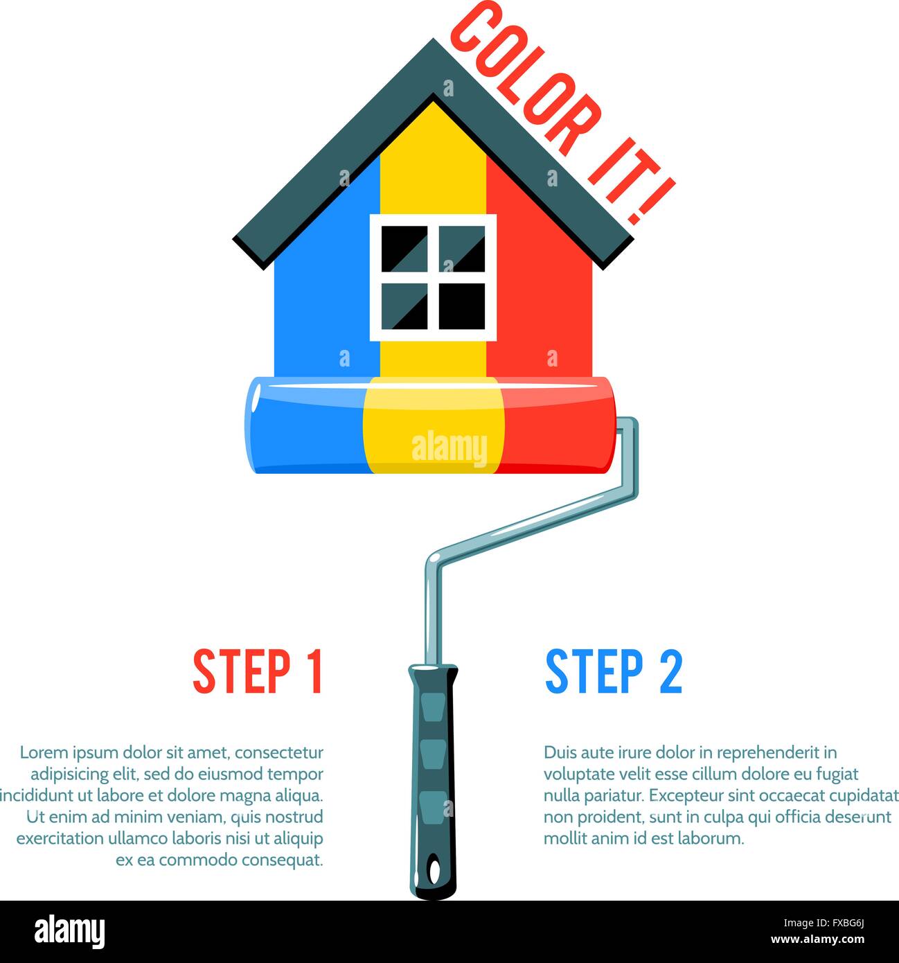 Villa painter Stock Vector Images - Alamy