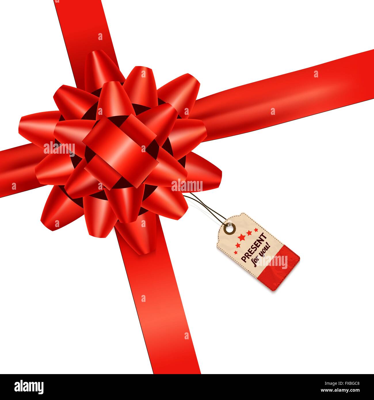 Background With Bow Stock Vector Image & Art - Alamy