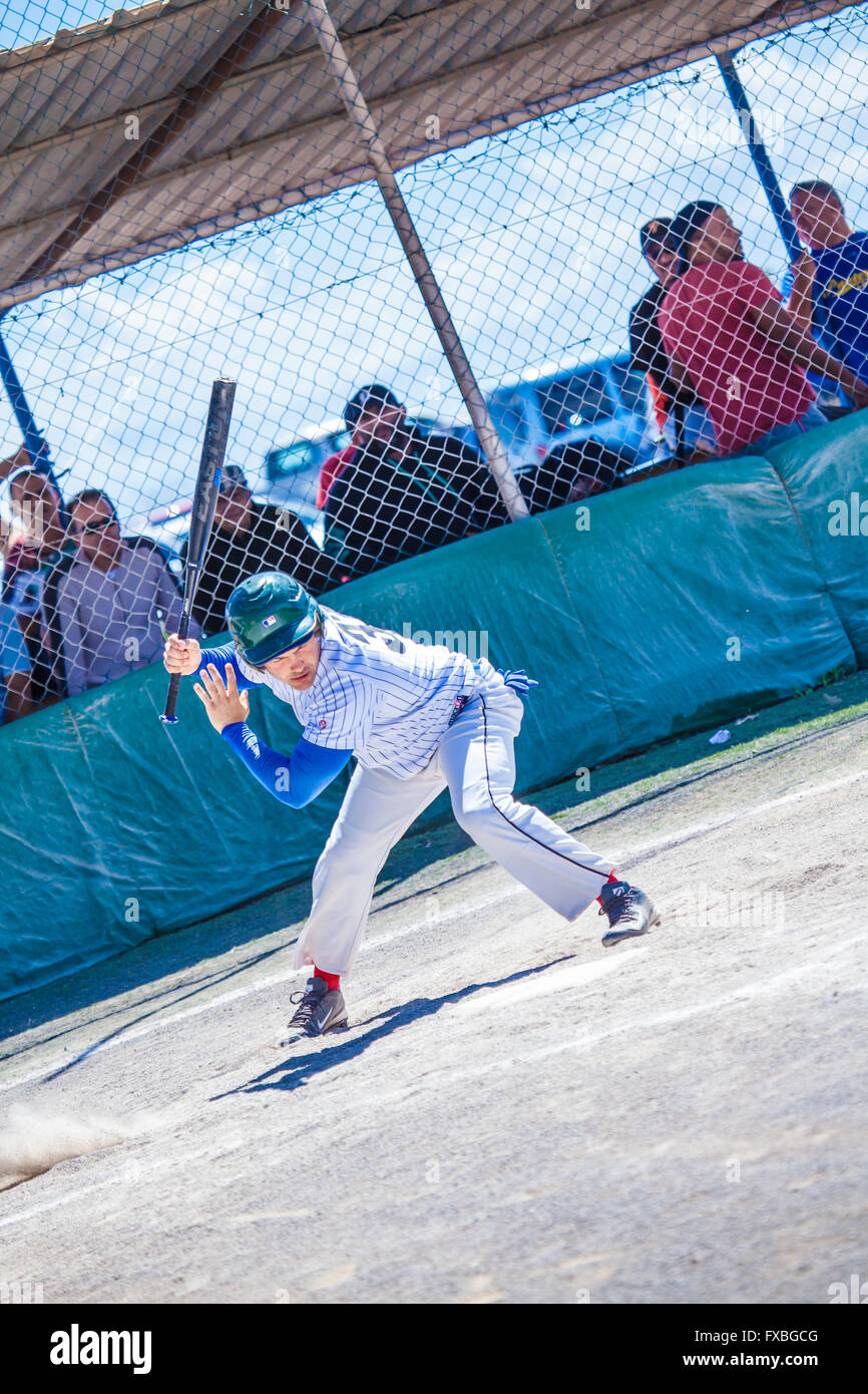male versus male softball match Stock Photo - Alamy