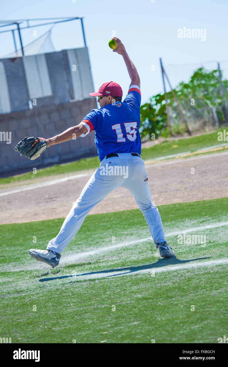 male versus male softball match Stock Photo - Alamy