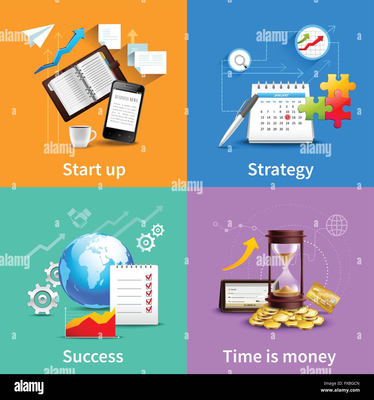 Business strategy planning vector Stock Vector Images - Alamy