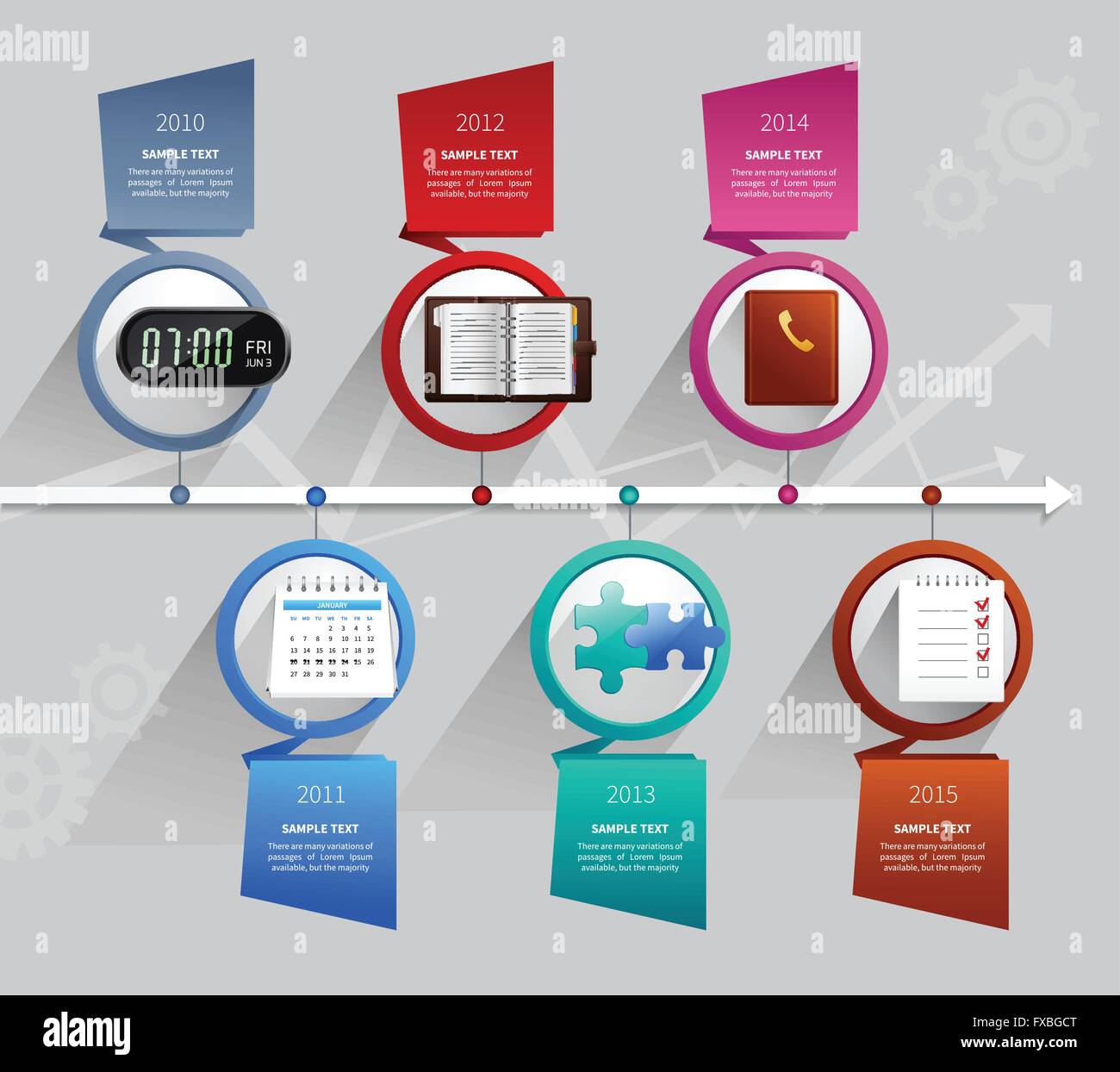 Time Management Infographics Stock Vector Image & Art - Alamy