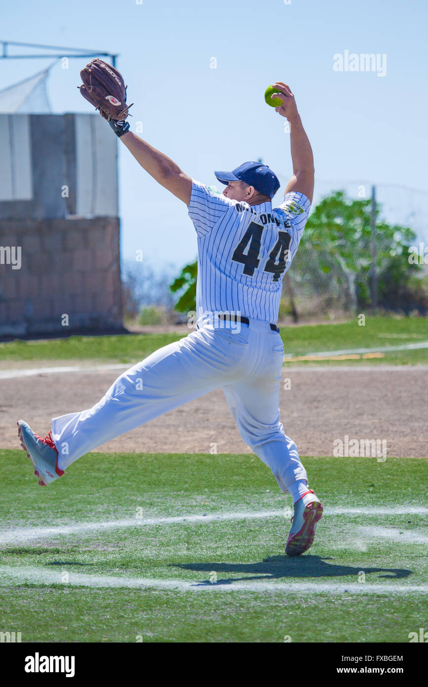 male versus male softball match Stock Photo - Alamy