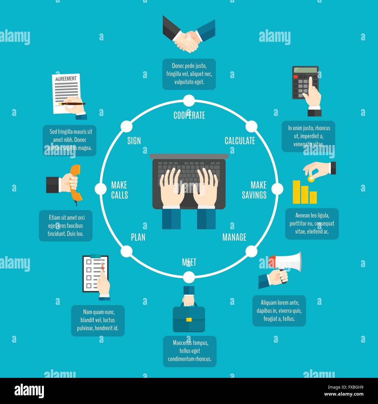 Business Hands Infographics Stock Vector Image & Art - Alamy