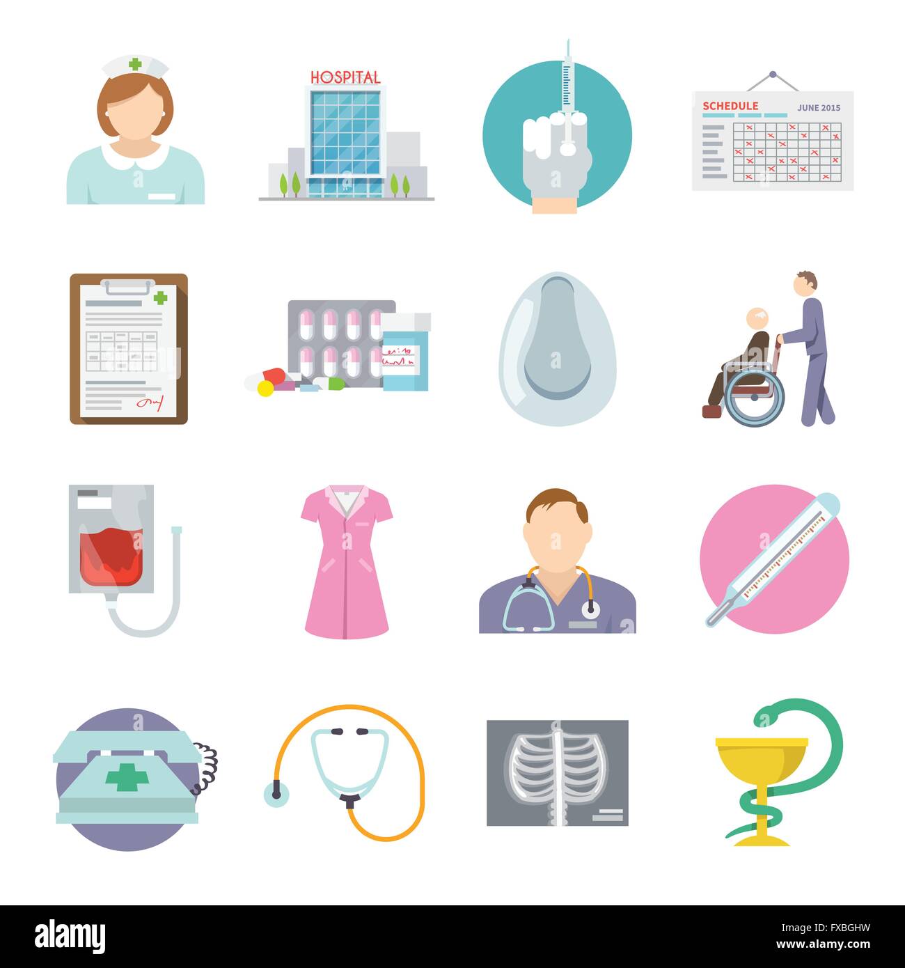 Nurse Icon Flat Stock Vector Image & Art - Alamy