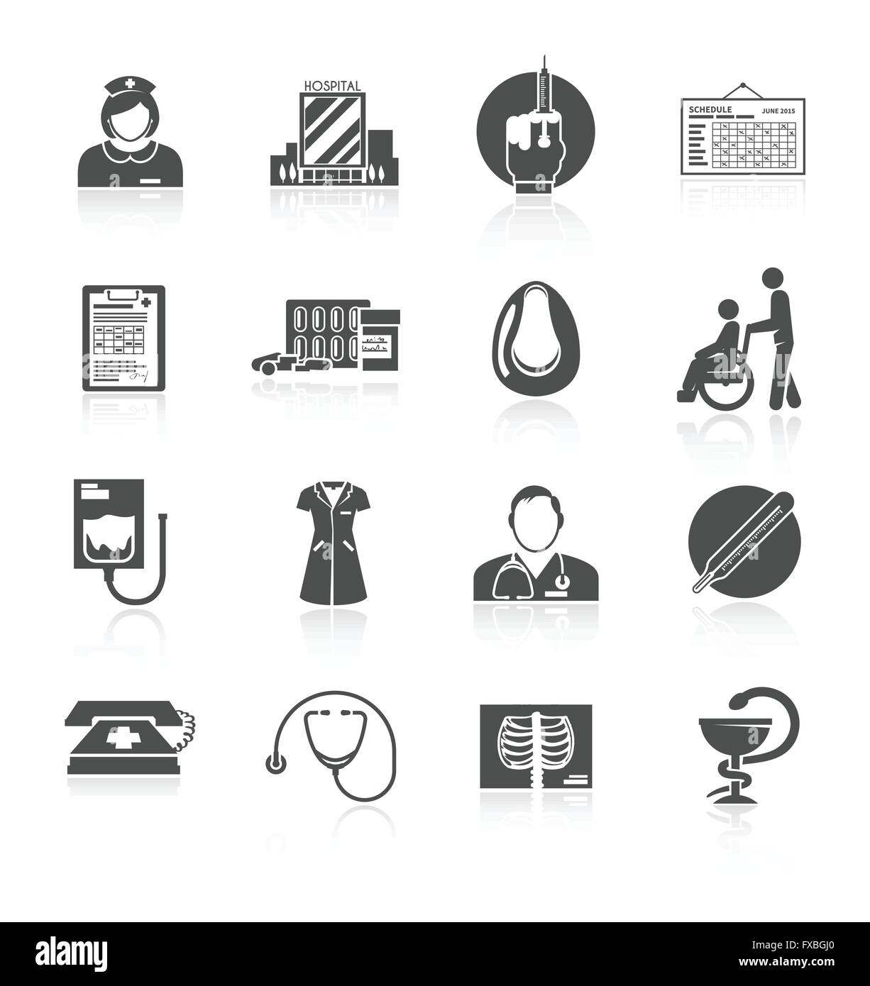 Nurse icon black website Cut Out Stock Images & Pictures - Alamy