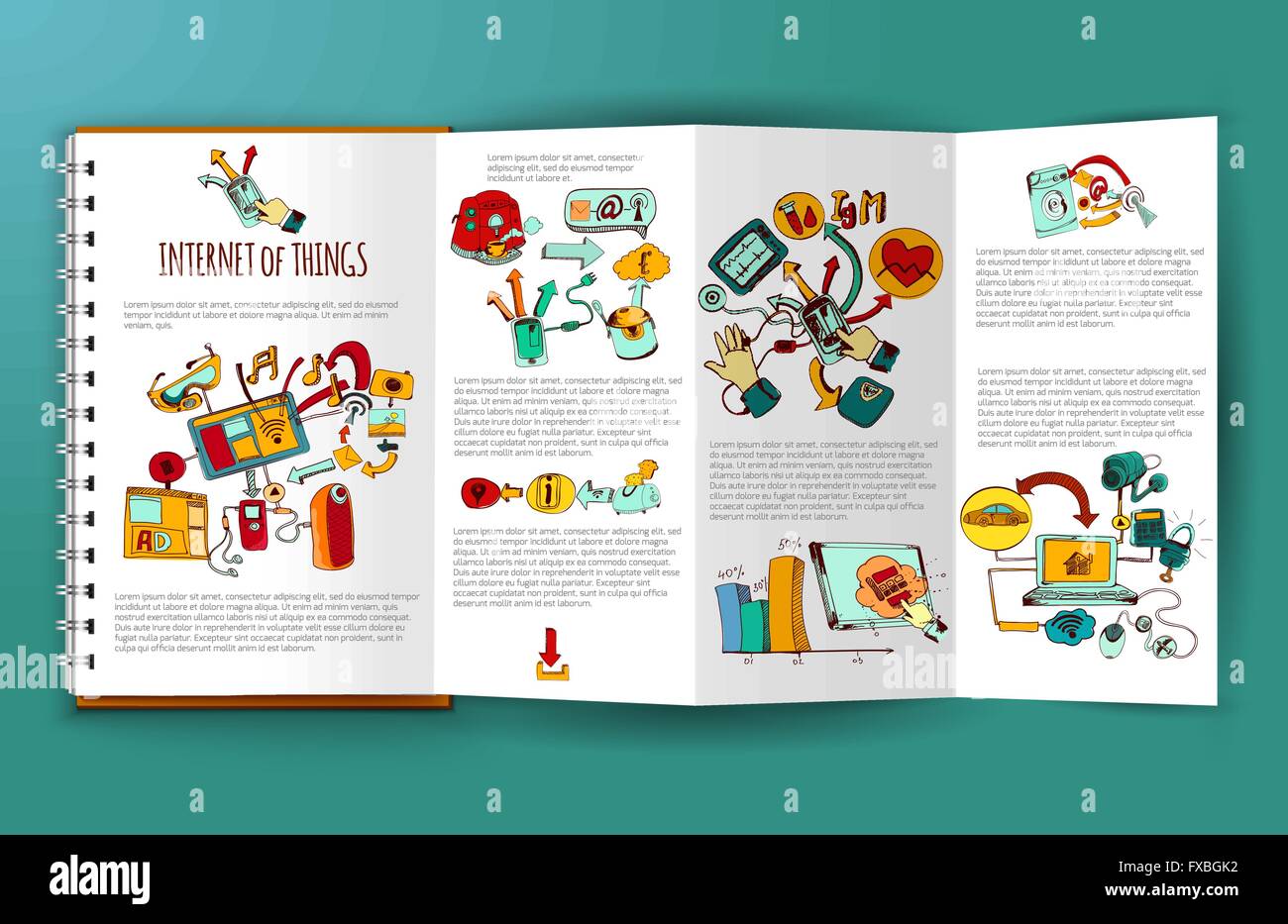 Internet Of Things Brochure Stock Vector Image & Art - Alamy