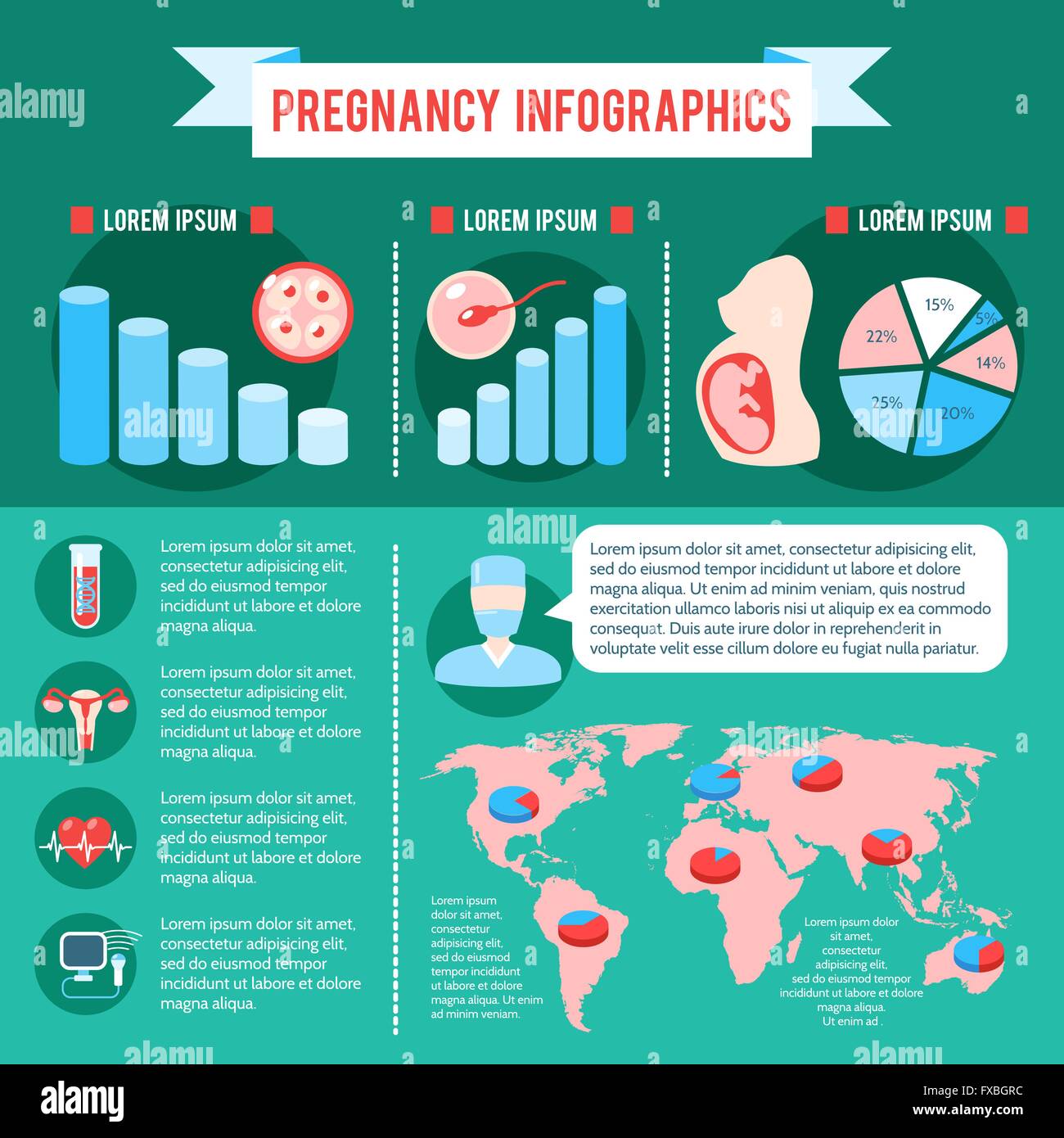 Pregnancy Newborn Infographics Stock Vector Image & Art - Alamy