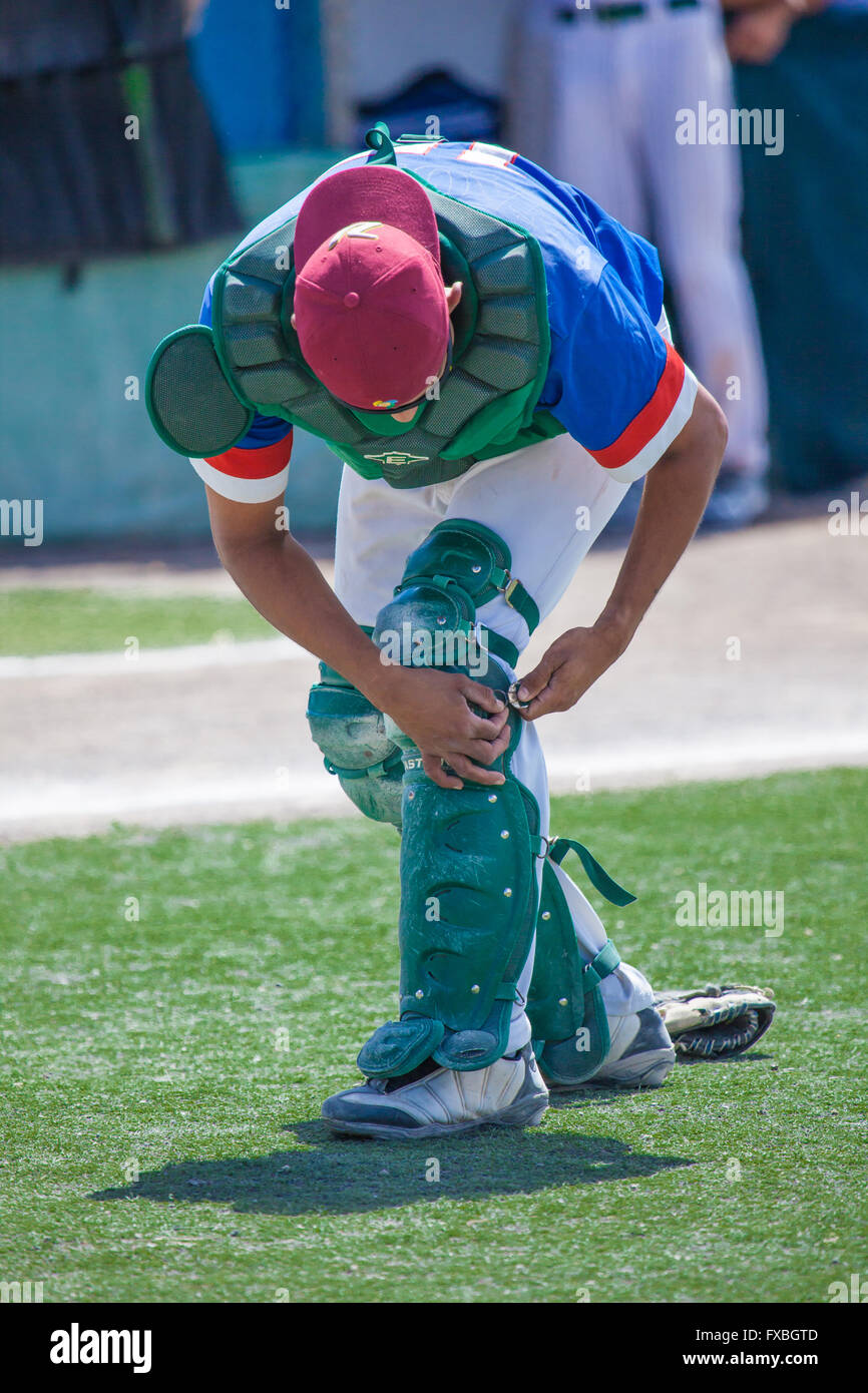 male versus male softball match Stock Photo - Alamy