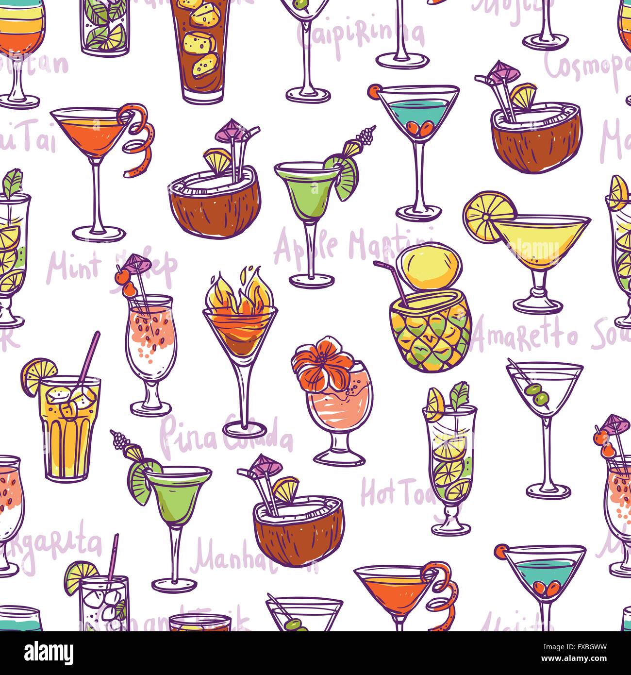 Mojito cocktail texture Stock Vector Images - Alamy
