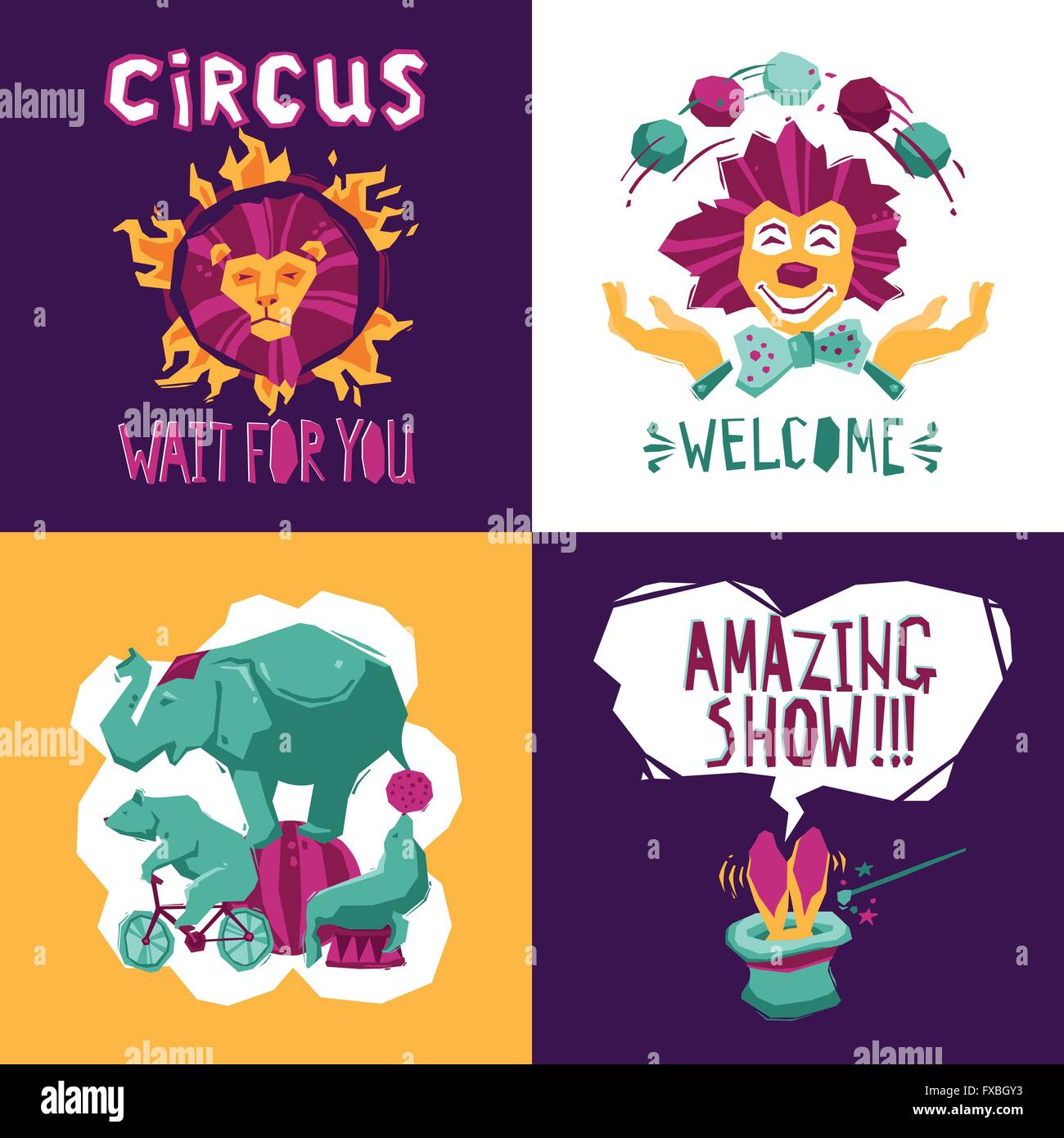 Circus Design Concept Stock Vector Image & Art - Alamy