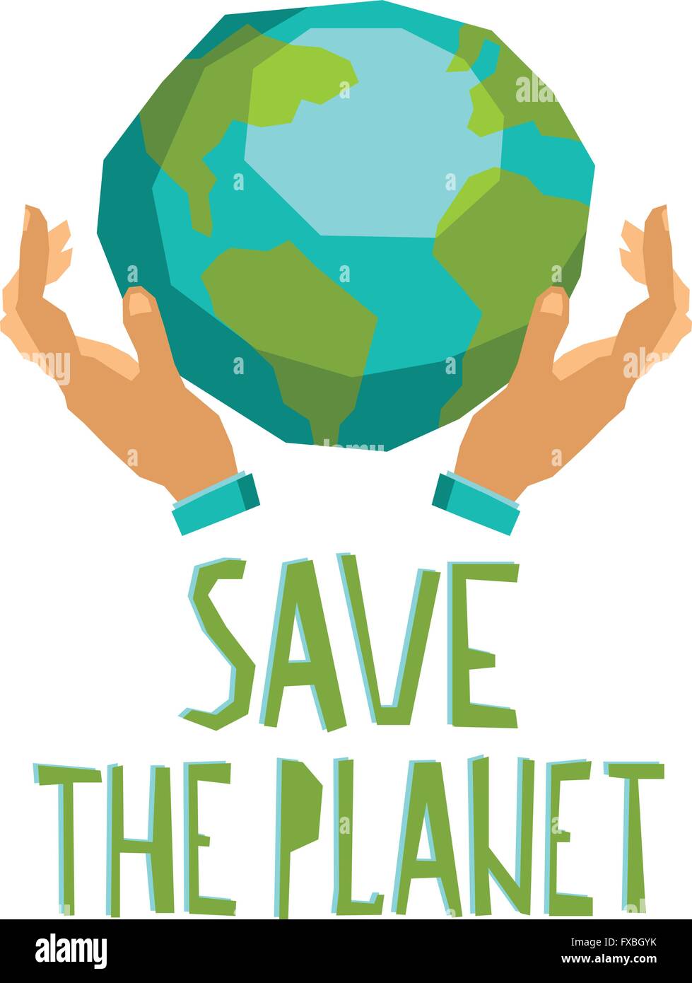 Person holding earth globe Stock Vector Images - Alamy