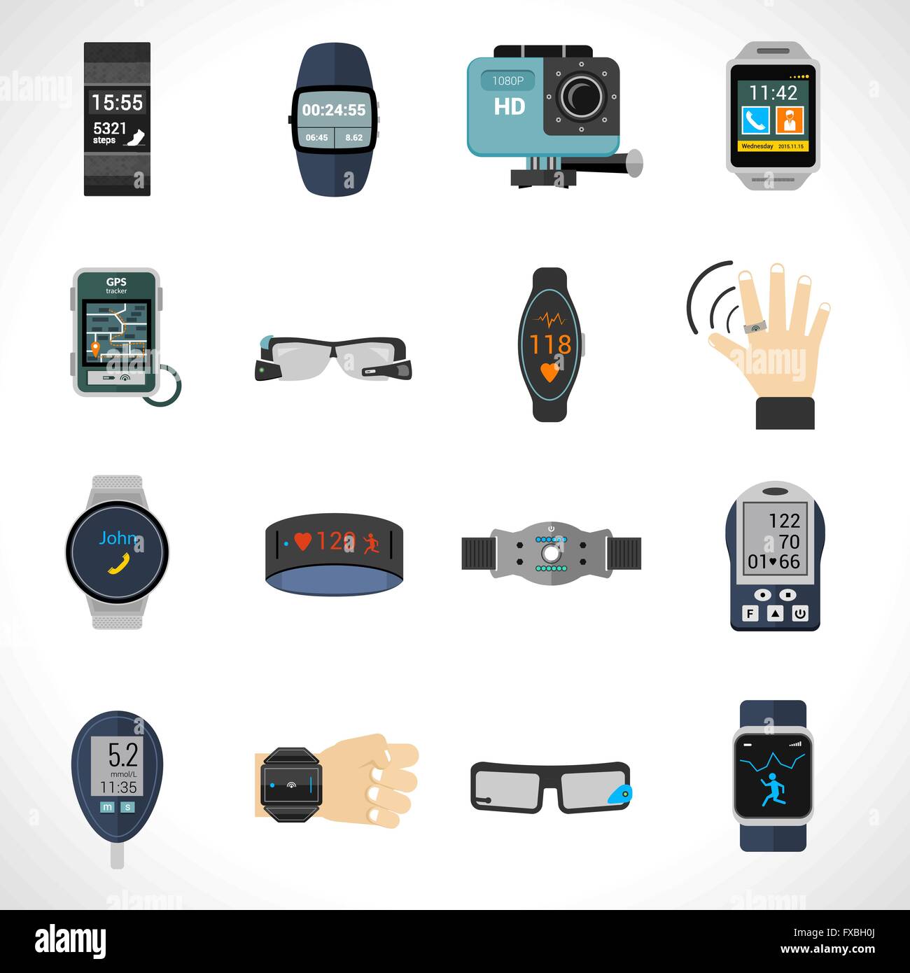 Wearable computer glass Stock Vector Images - Alamy