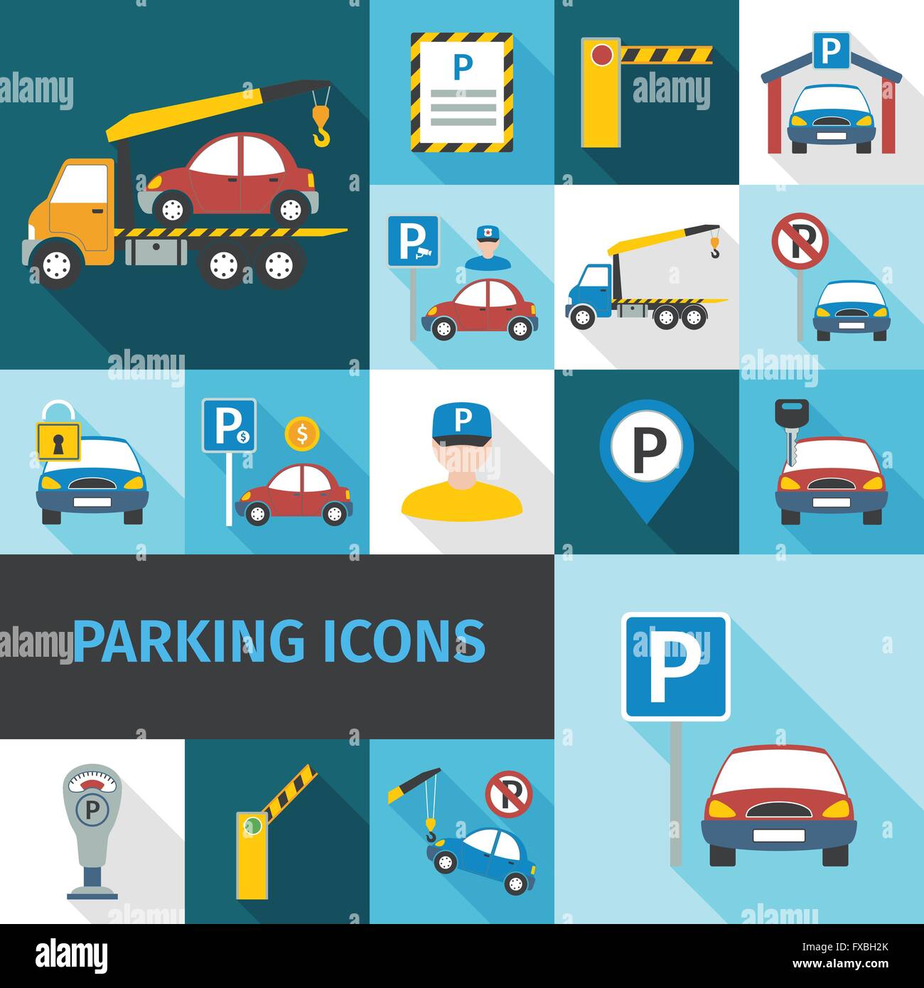 Car park barriers Stock Vector Images - Alamy