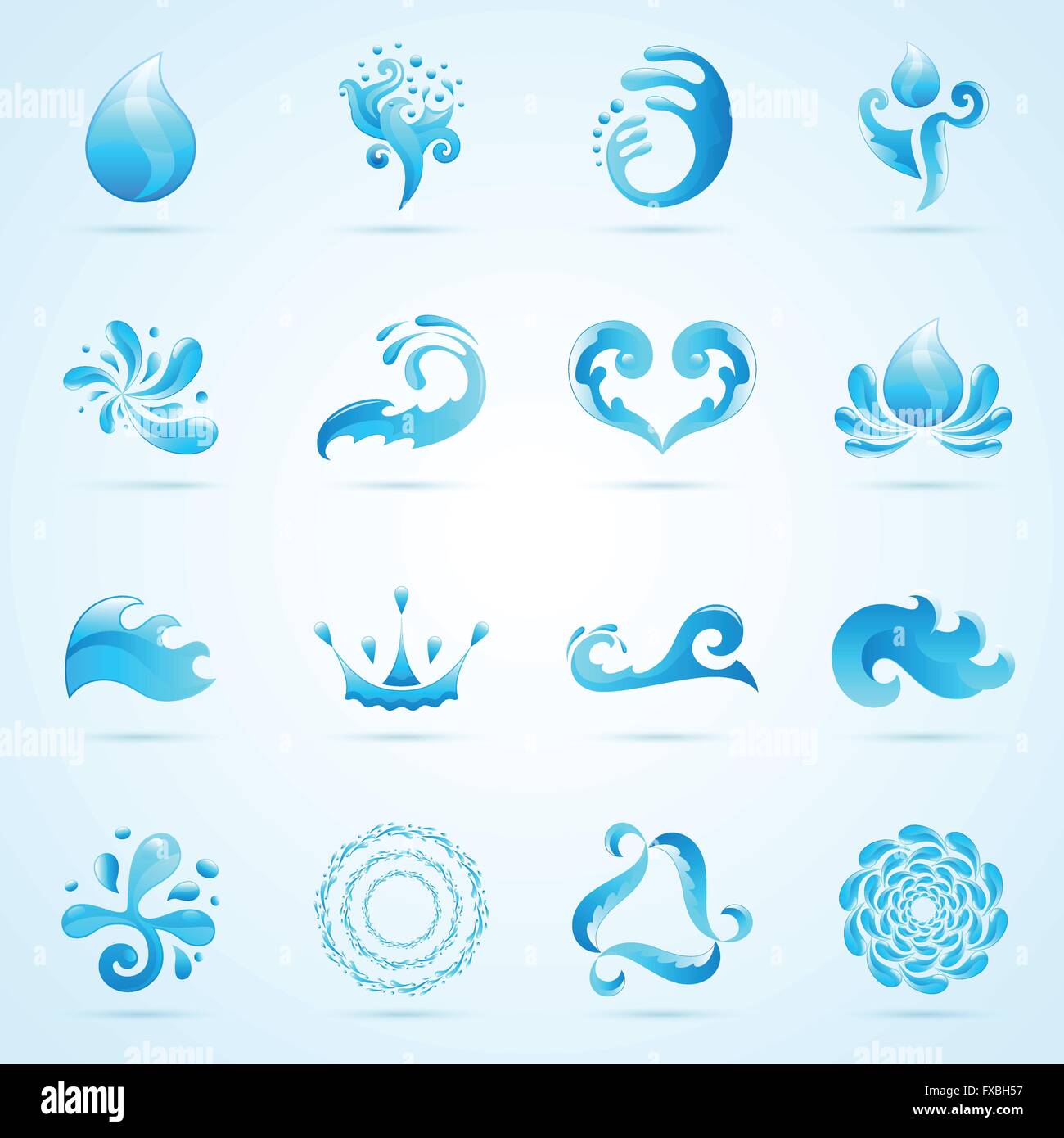 Water drops flow liquid Stock Vector Images - Alamy