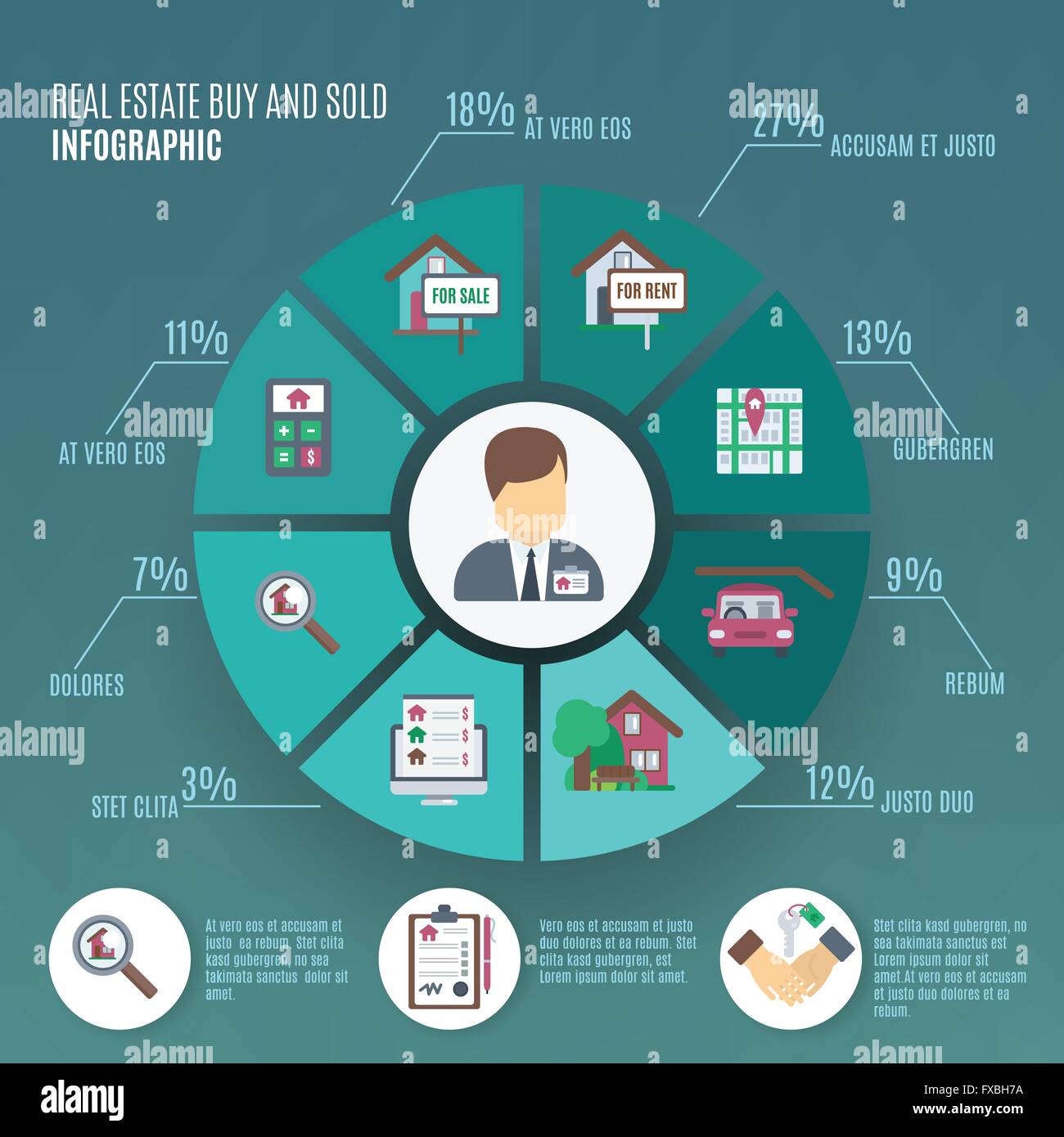 Real Estate Infographic Stock Vector Image & Art - Alamy