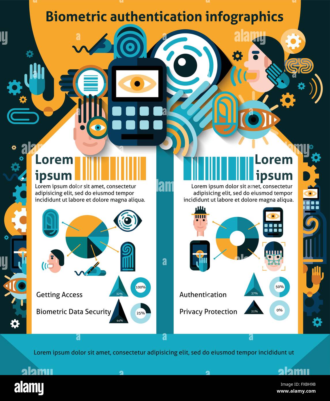 Biometric Authentication Infographics Stock Vector Image & Art - Alamy