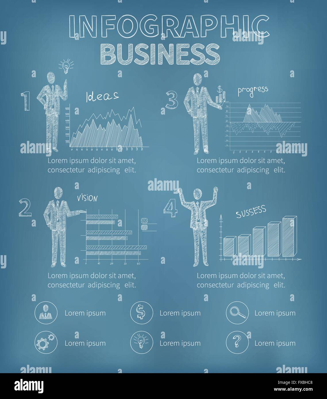 Sketch Business Infographics Stock Vector Image & Art - Alamy