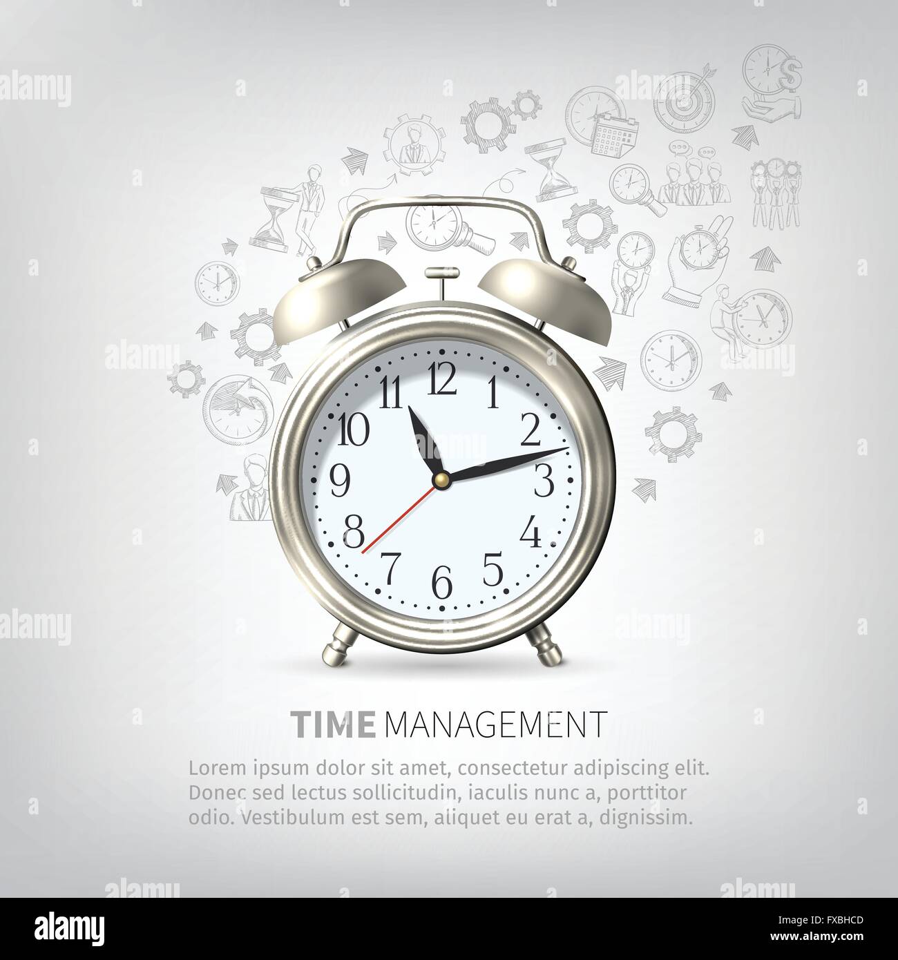 Time Management Poster Stock Vector Image & Art - Alamy