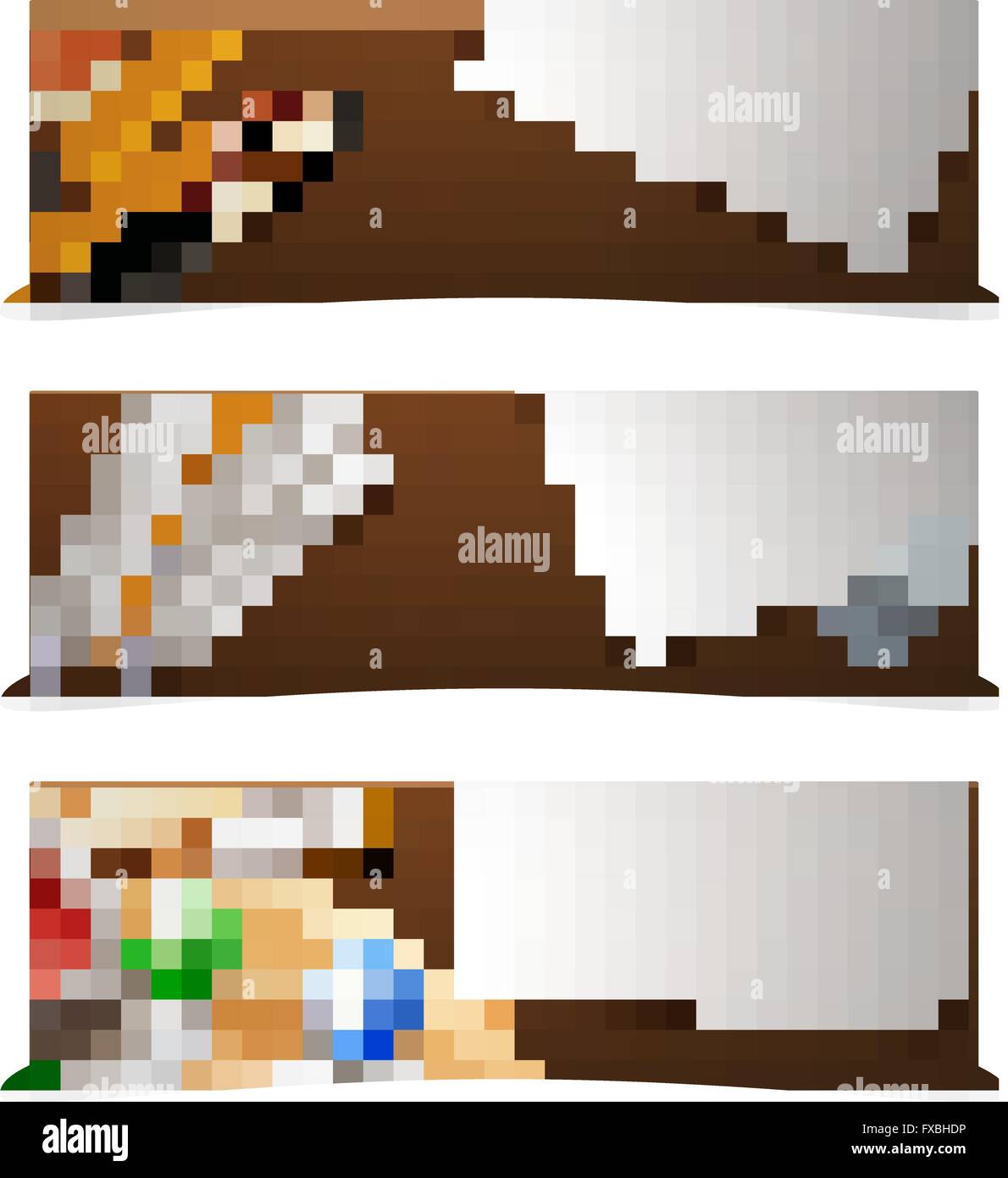 Horizontal wooden frame mockup Stock Vector Images - Alamy